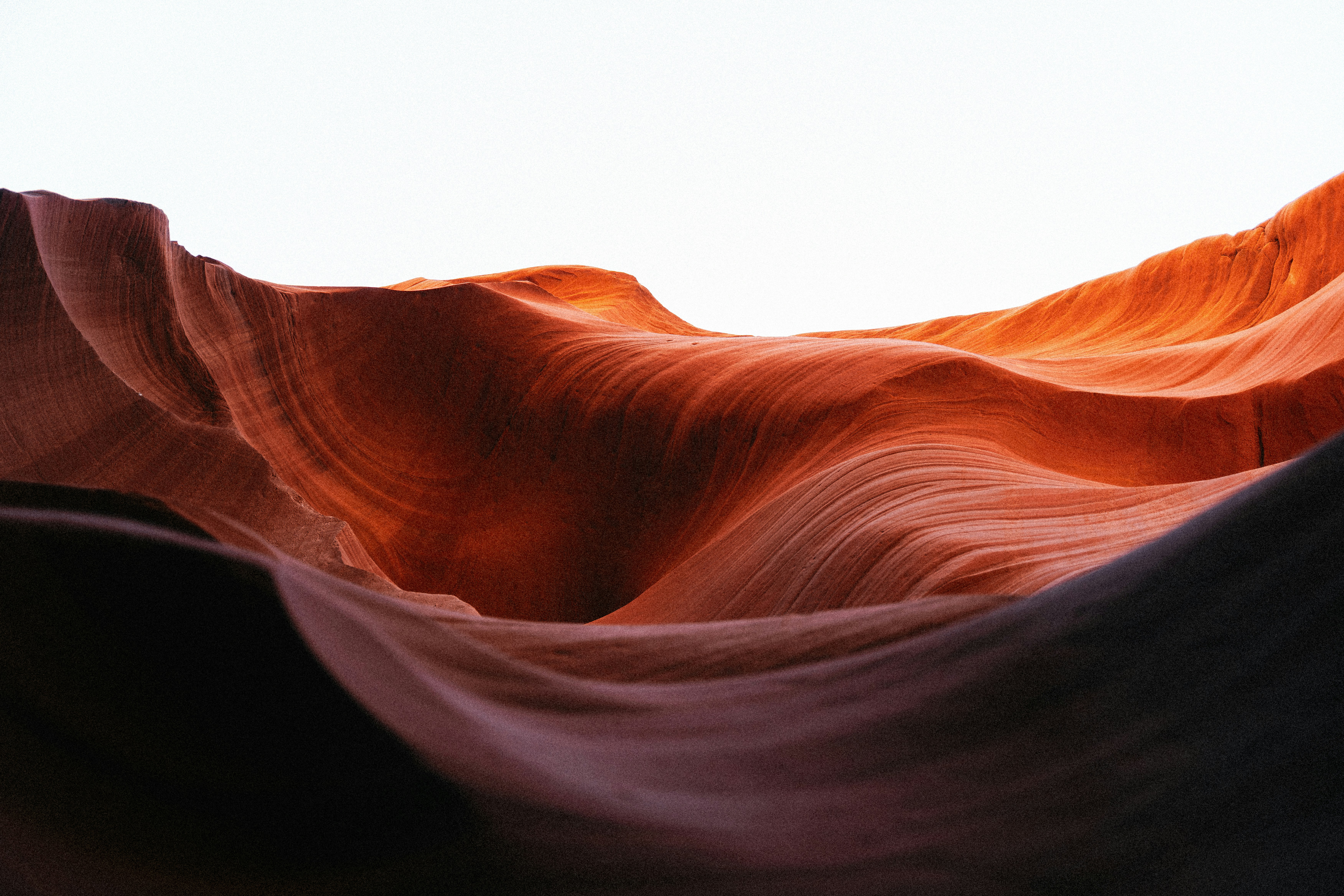 Undulating Rust: Light on the Parabolic Canyon Ridges