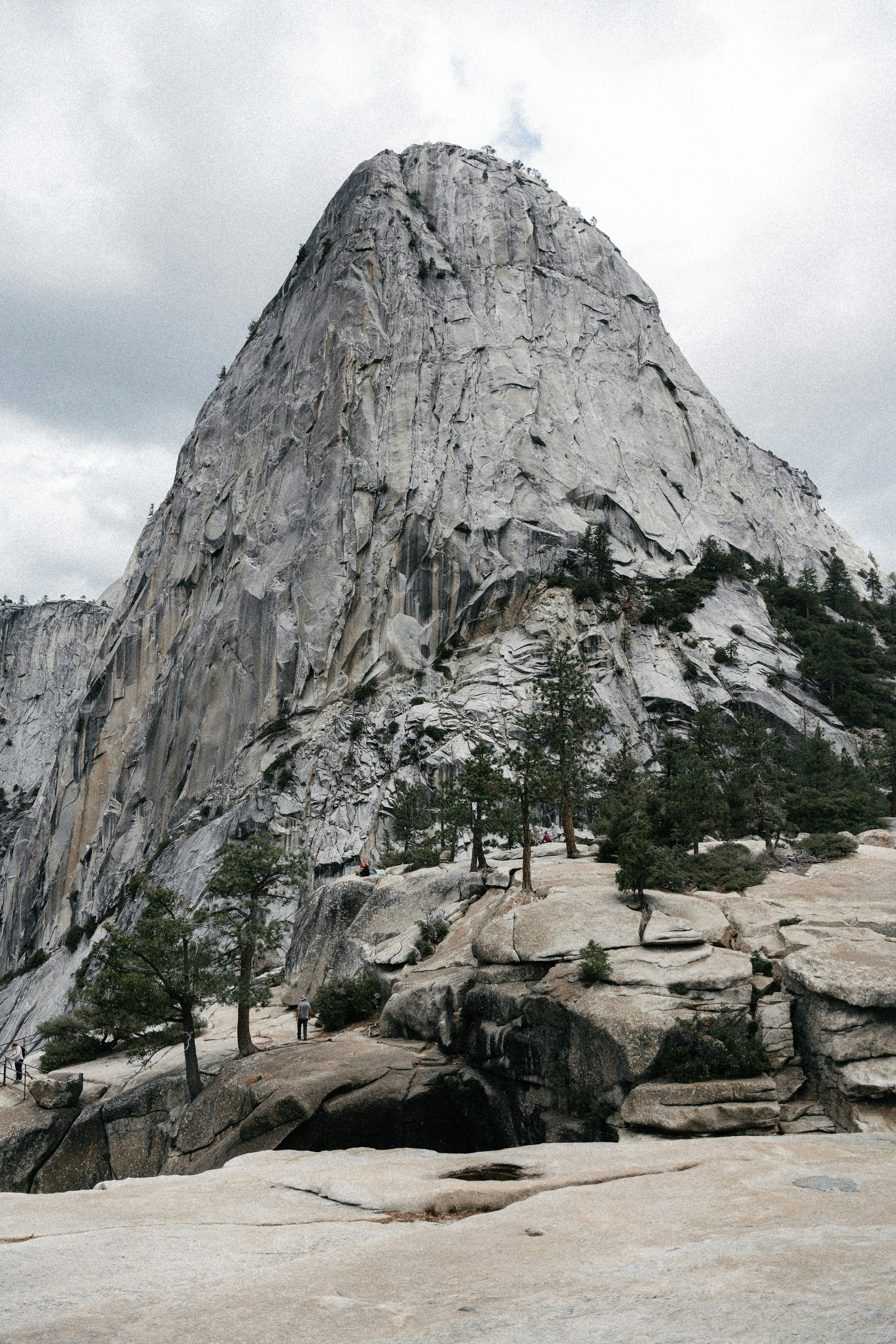 Towering Granite Sentinel Rising Over Granite Plateau