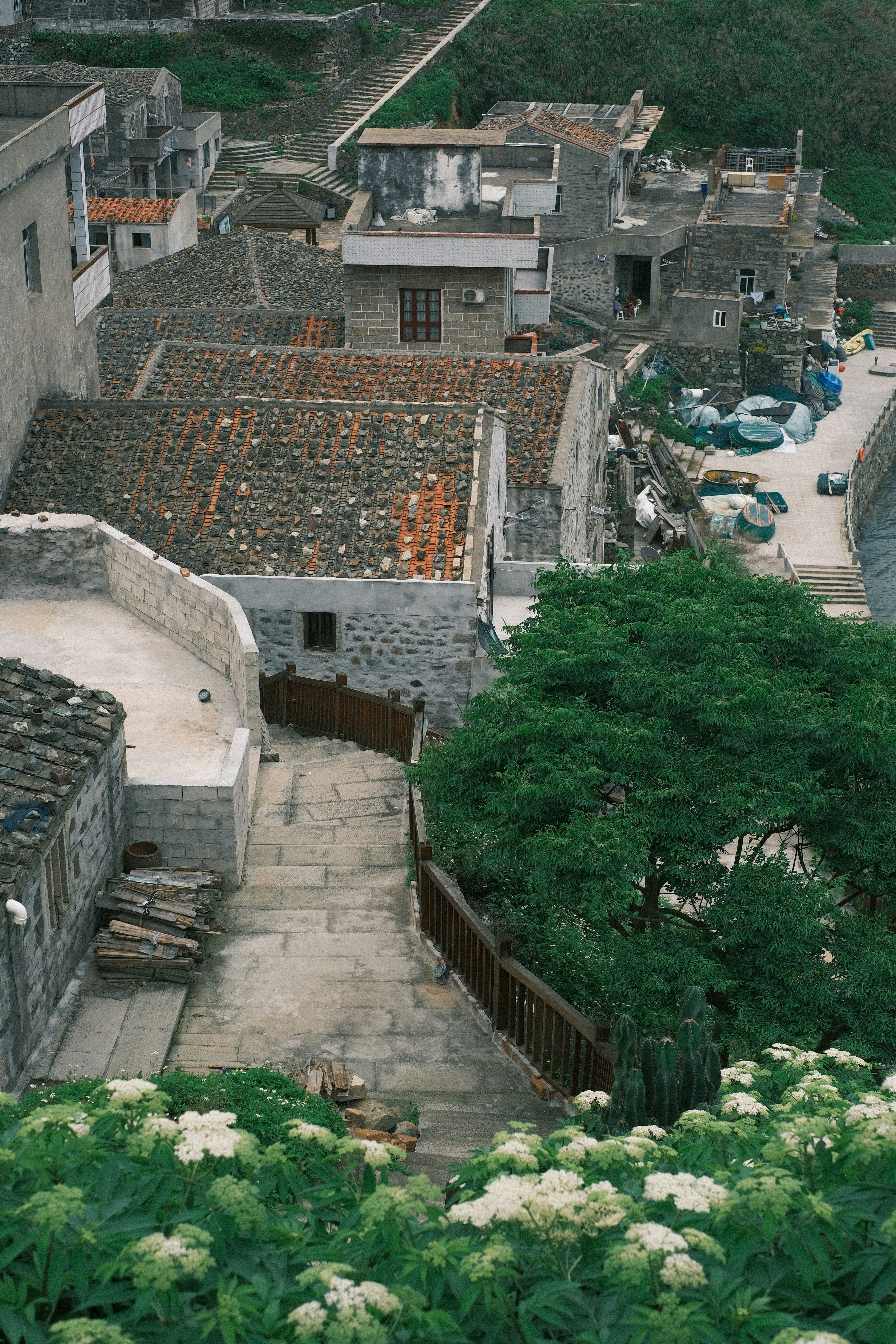 Stone Steps and Village Terrace