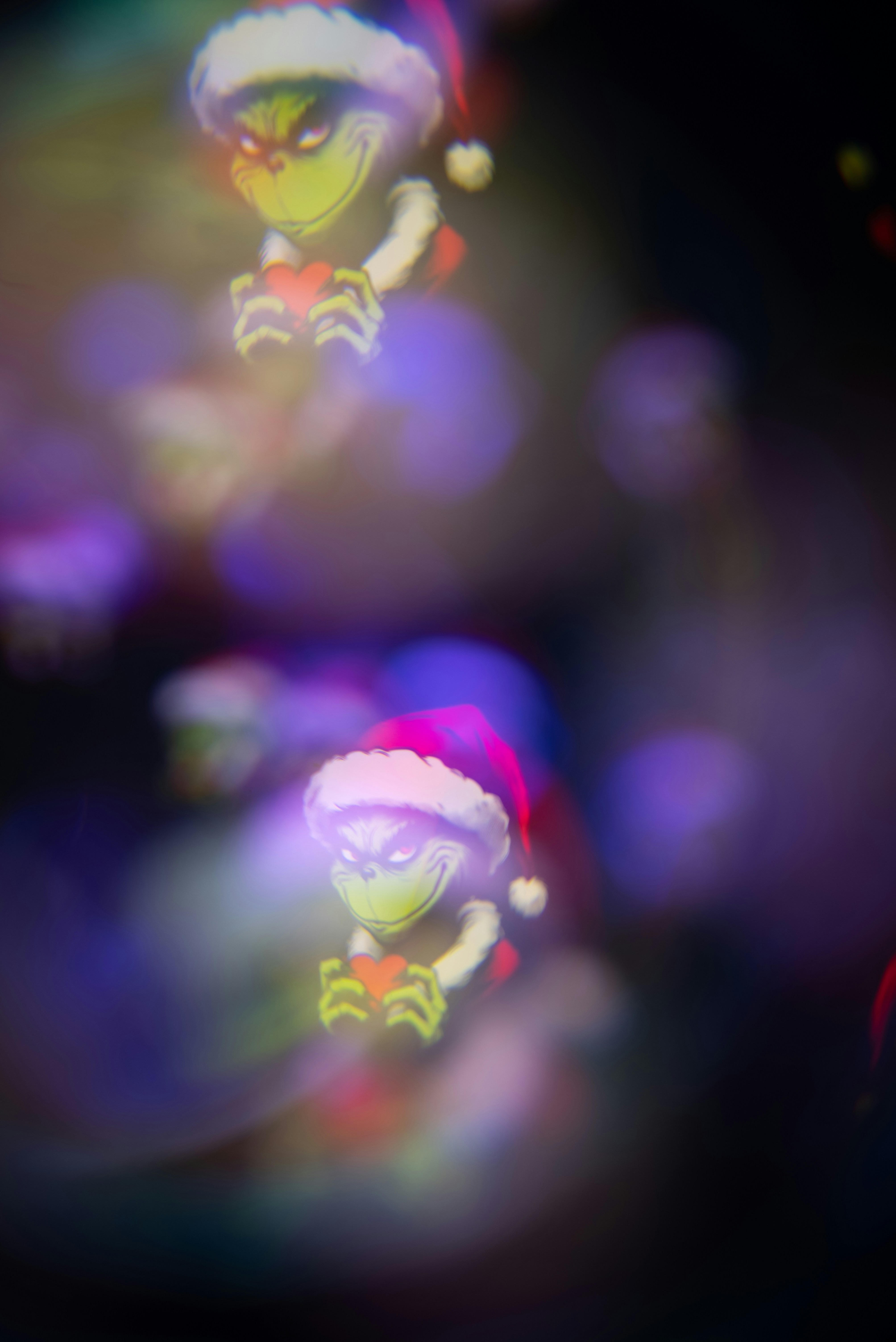 Glowing Grin: Neon Monkey on a Soft-Focus Stage