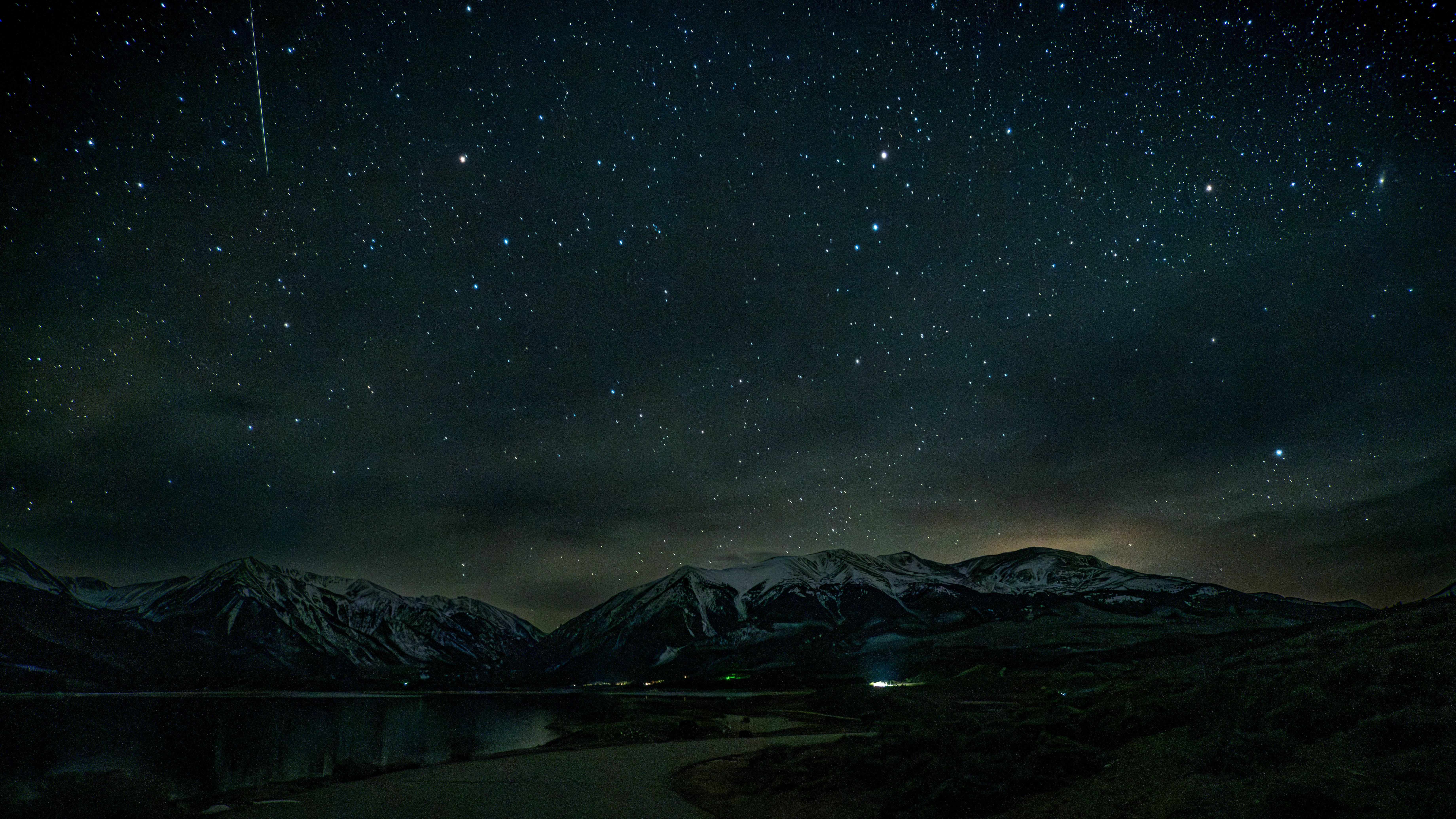 Starlit Ridge Over Silent Lake
