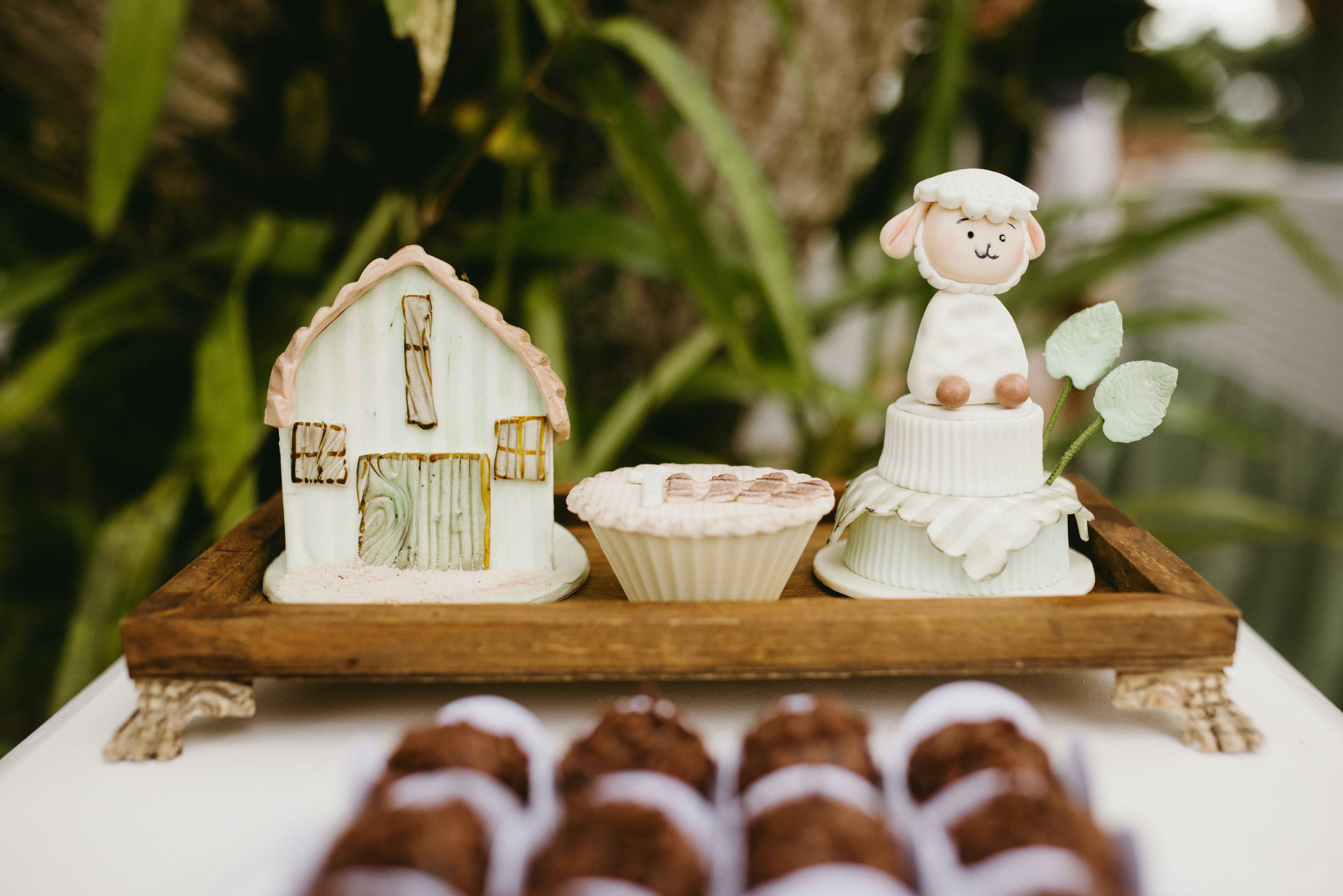 Miniature Bakery Tableau with Cookies and Cute Figurines