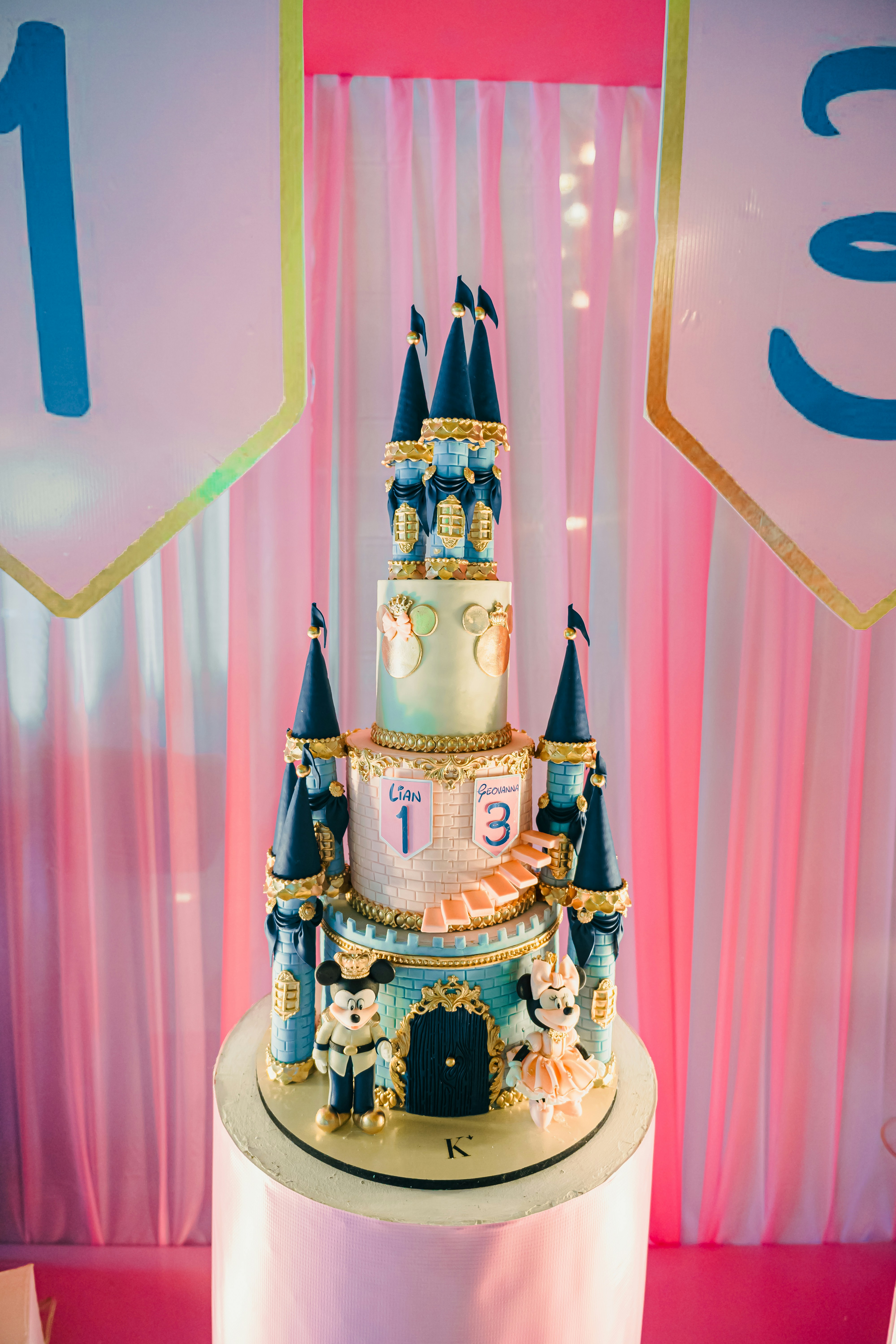 Castle of Celebration: A Birthday Cake Crowned in Blue