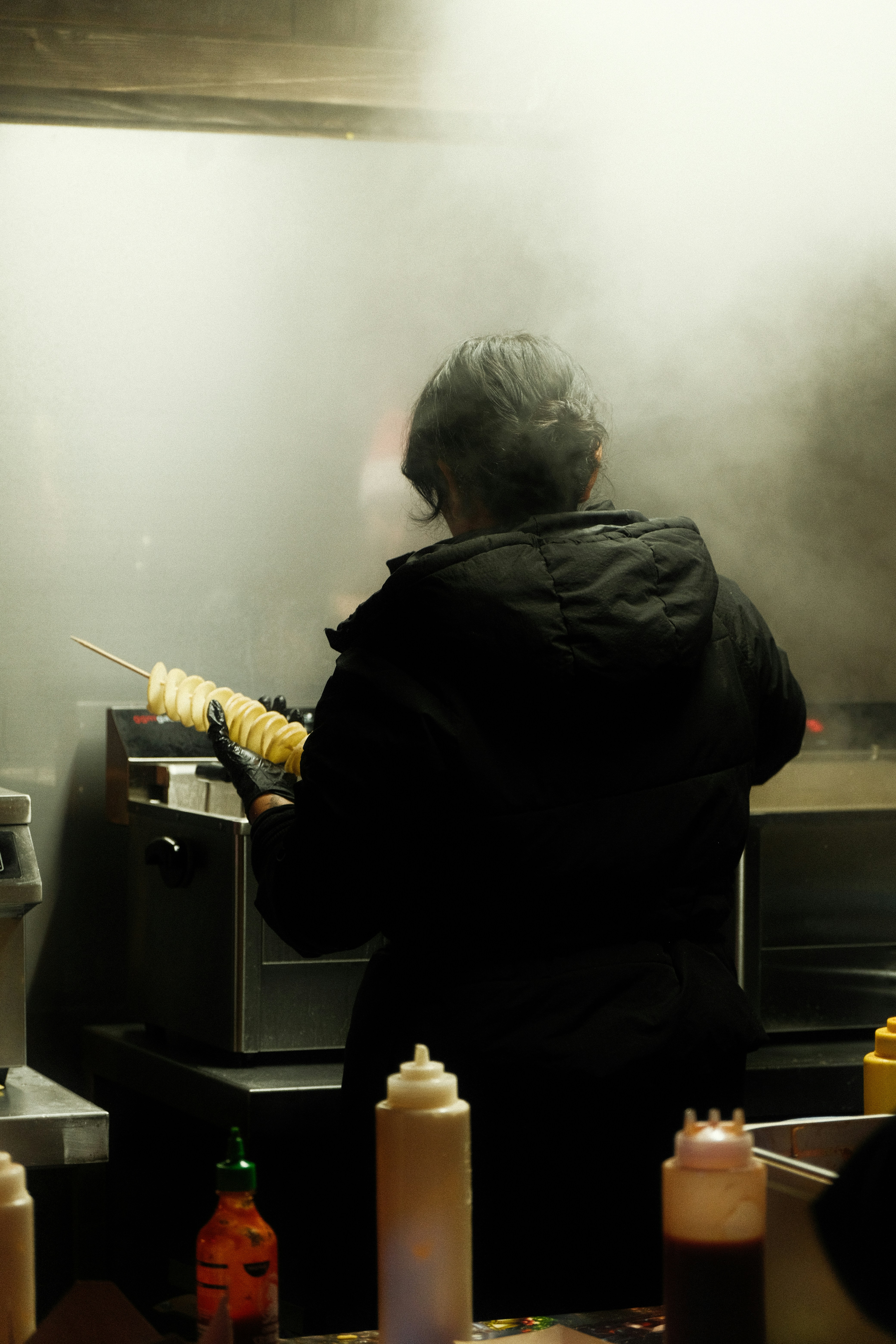 Steaming Skewer: A Backstage Moment in the Kitchen