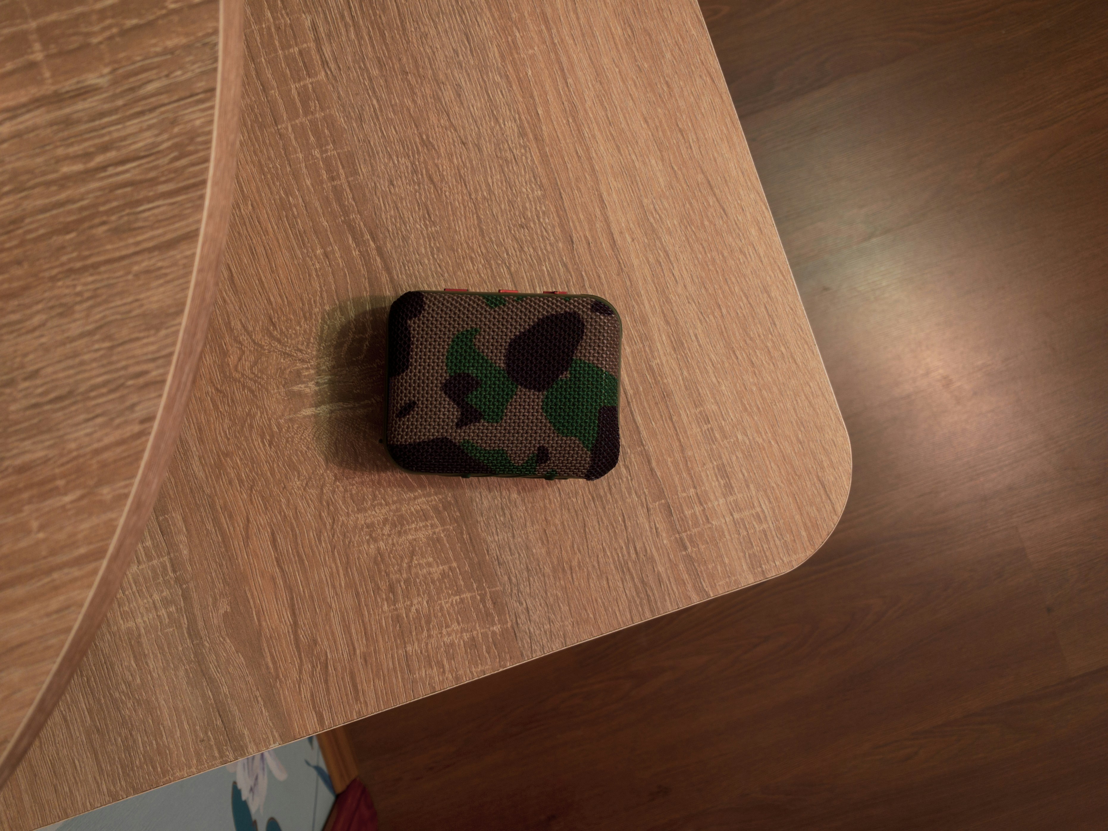 Camouflage Capsule on the Wooded Table Edge