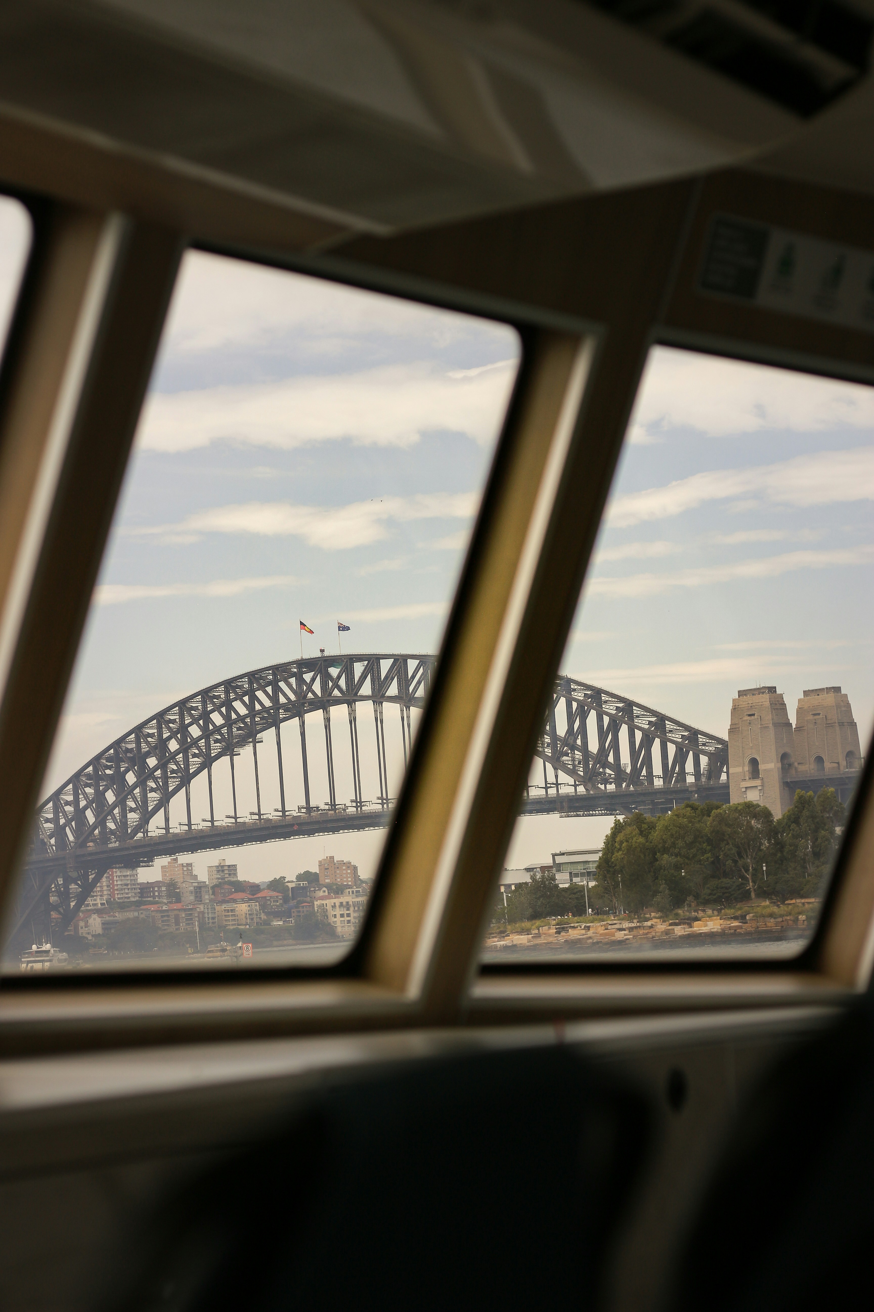 Sydney Harbour Bridge seen from a ferry crossing the harbour. 📷 shot by angie_baongoc