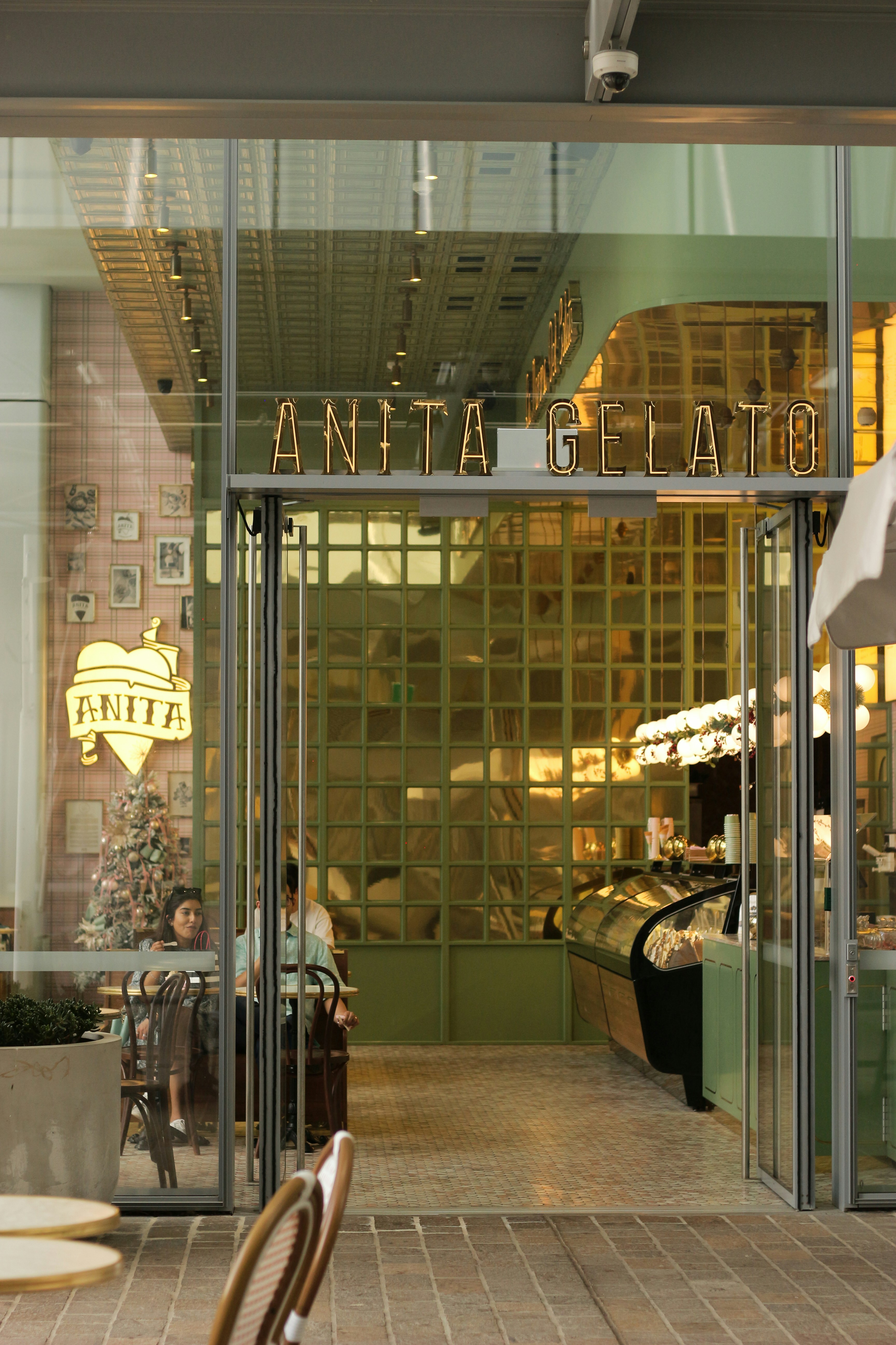 Glass Gateways to Gelato: Inside a Neon-Soft Eaterie