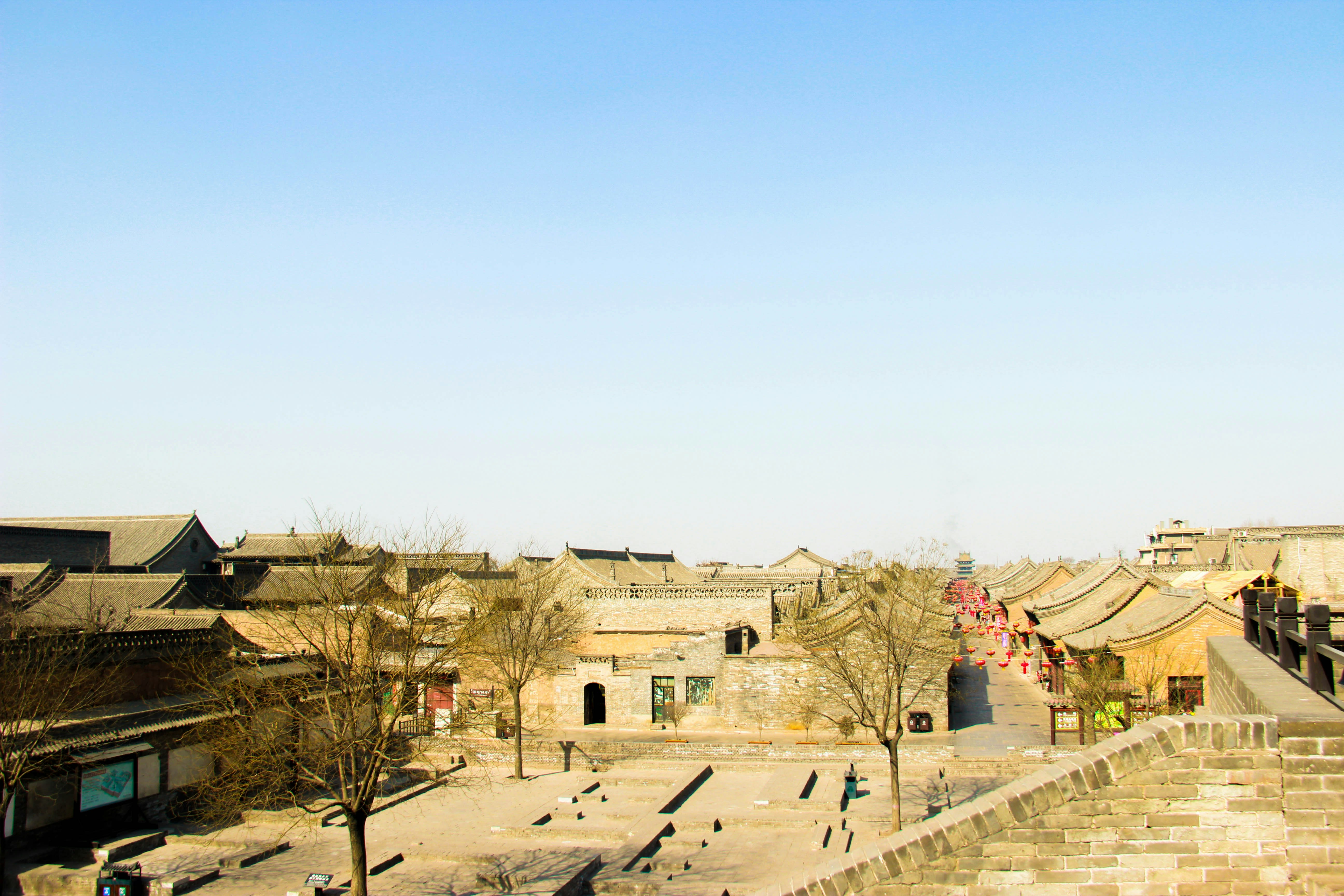 Ancient Courtyard Dawn: Quiet Lanes Between Timeless Rooftops