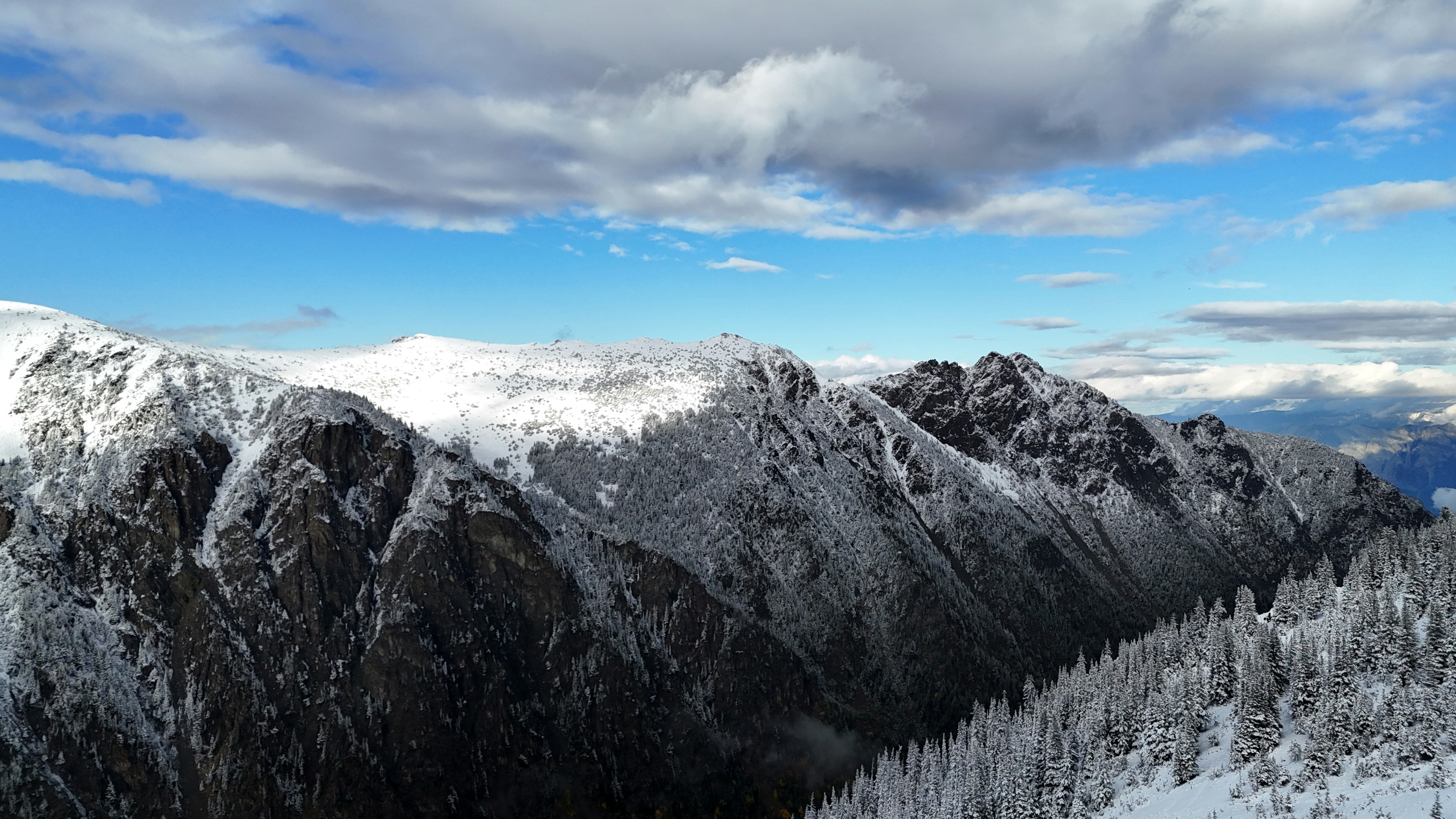Winter, mountain landscape.