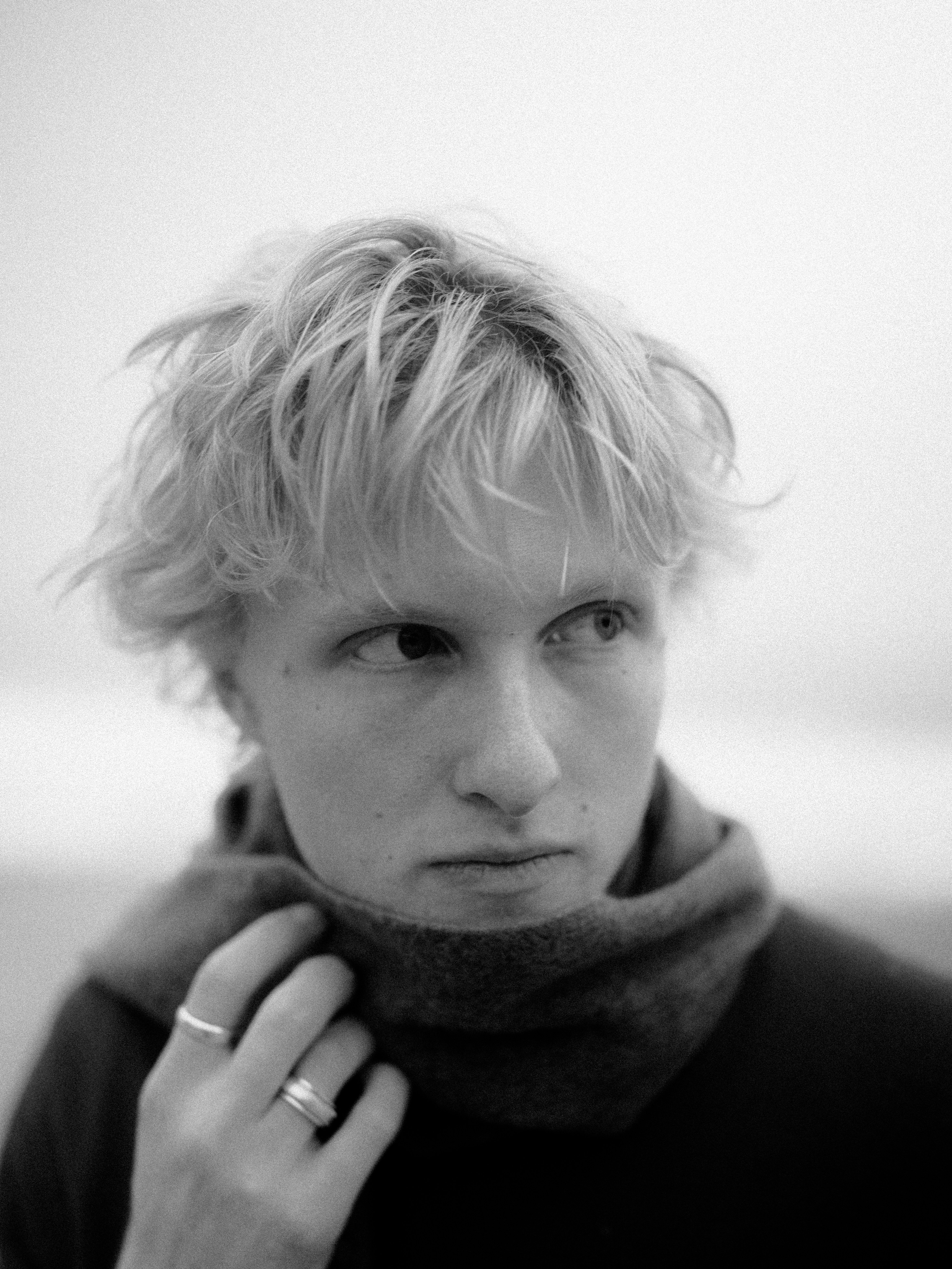 Soft Focus, Sharp Gaze: Portrait in Monochrome