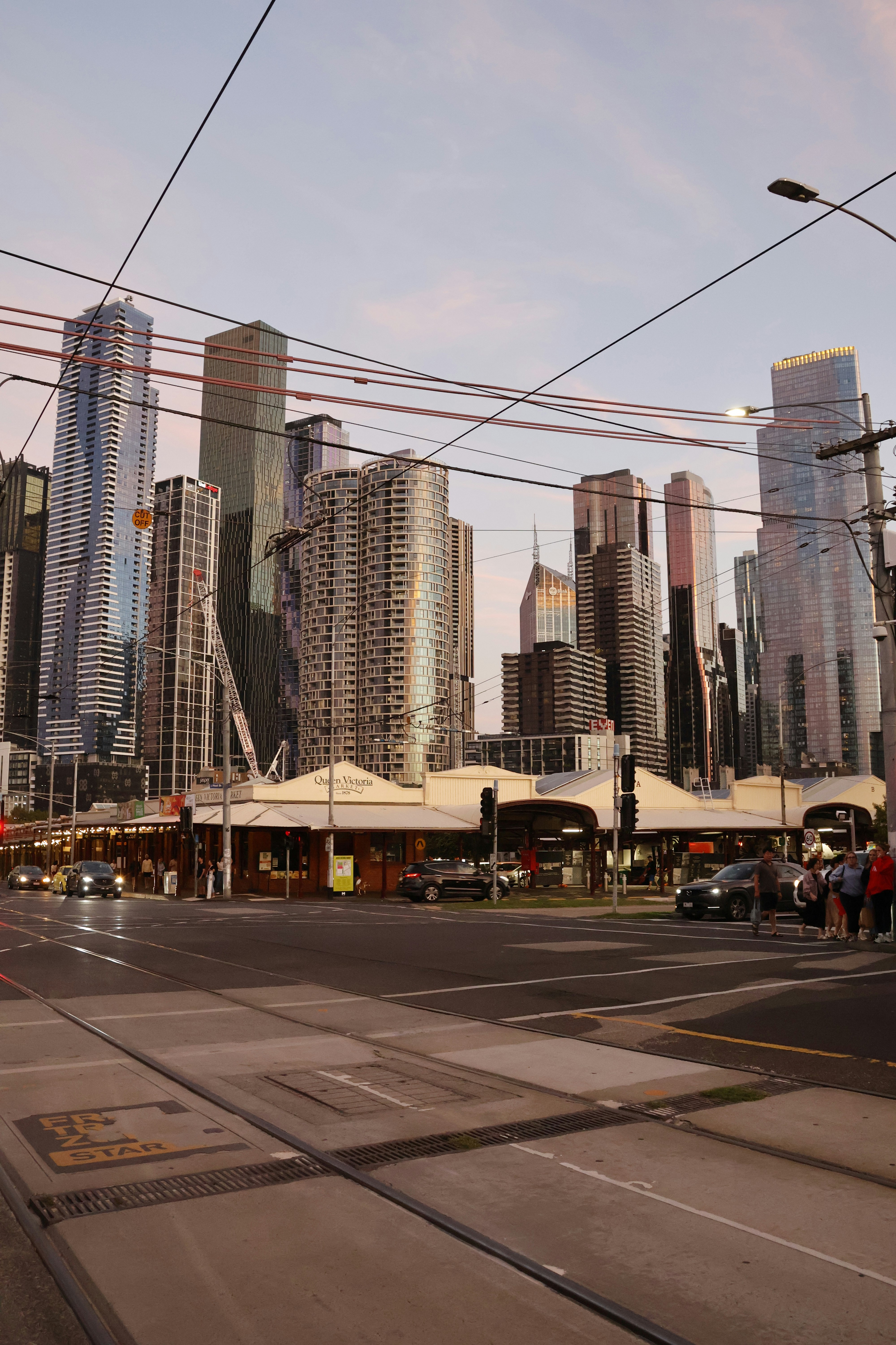 City Skyline Convergence at Dusk