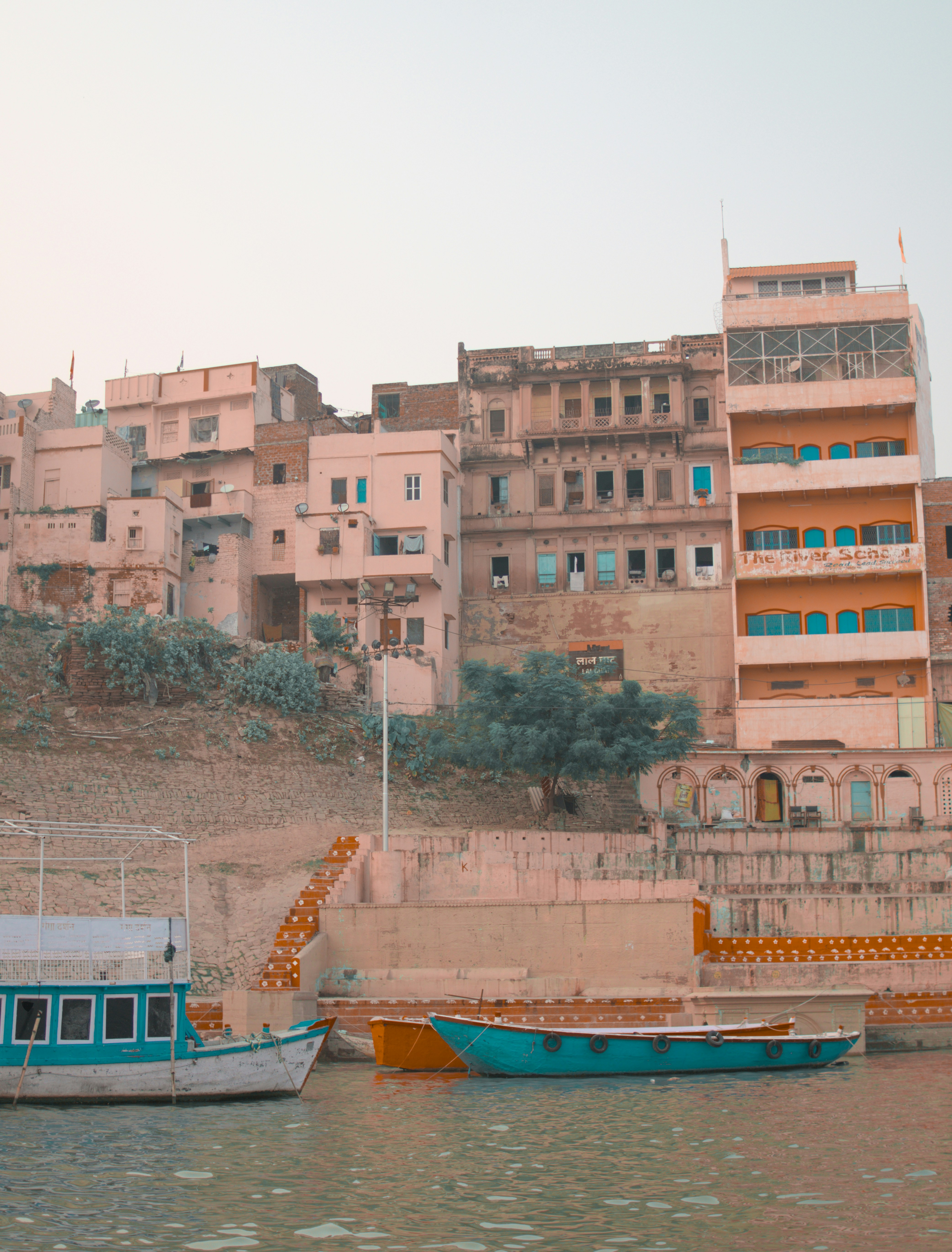 Harbor Facade Above the Quiet Water