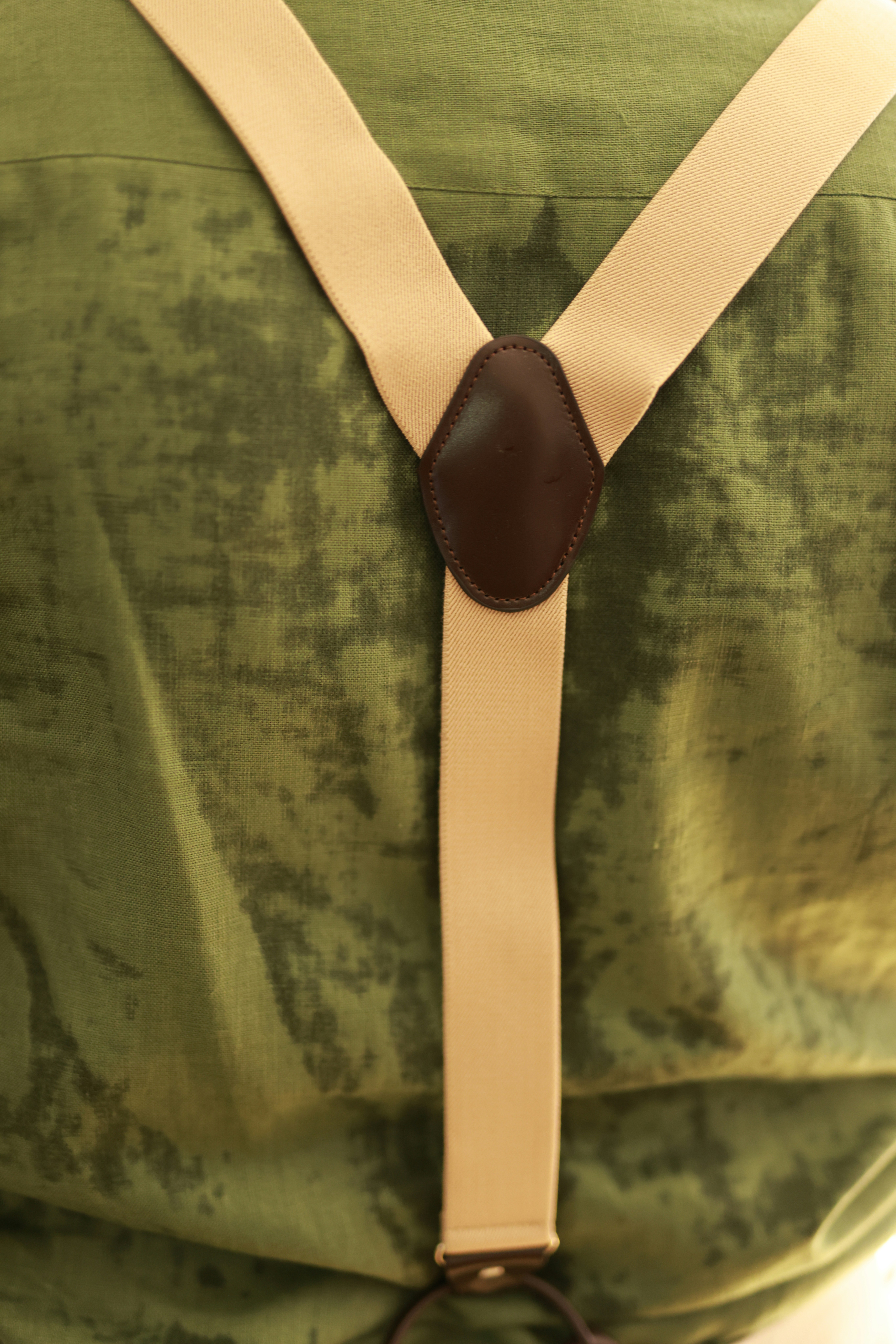 Beige suspenders on a green shirt photo – Free Fabric texture Image on ...