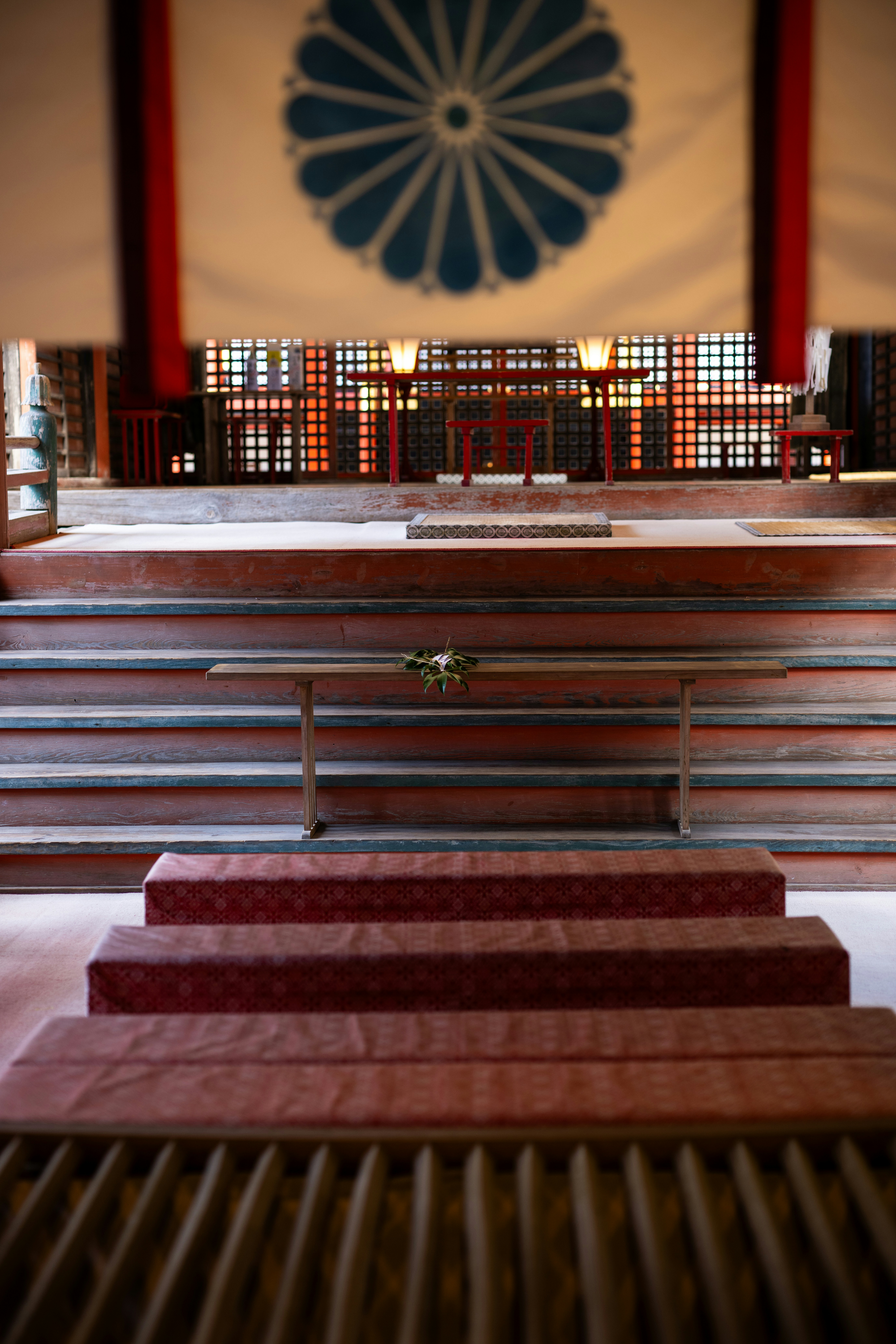 Temple Hallways: A Quiet Altar Veiled by Soft Light