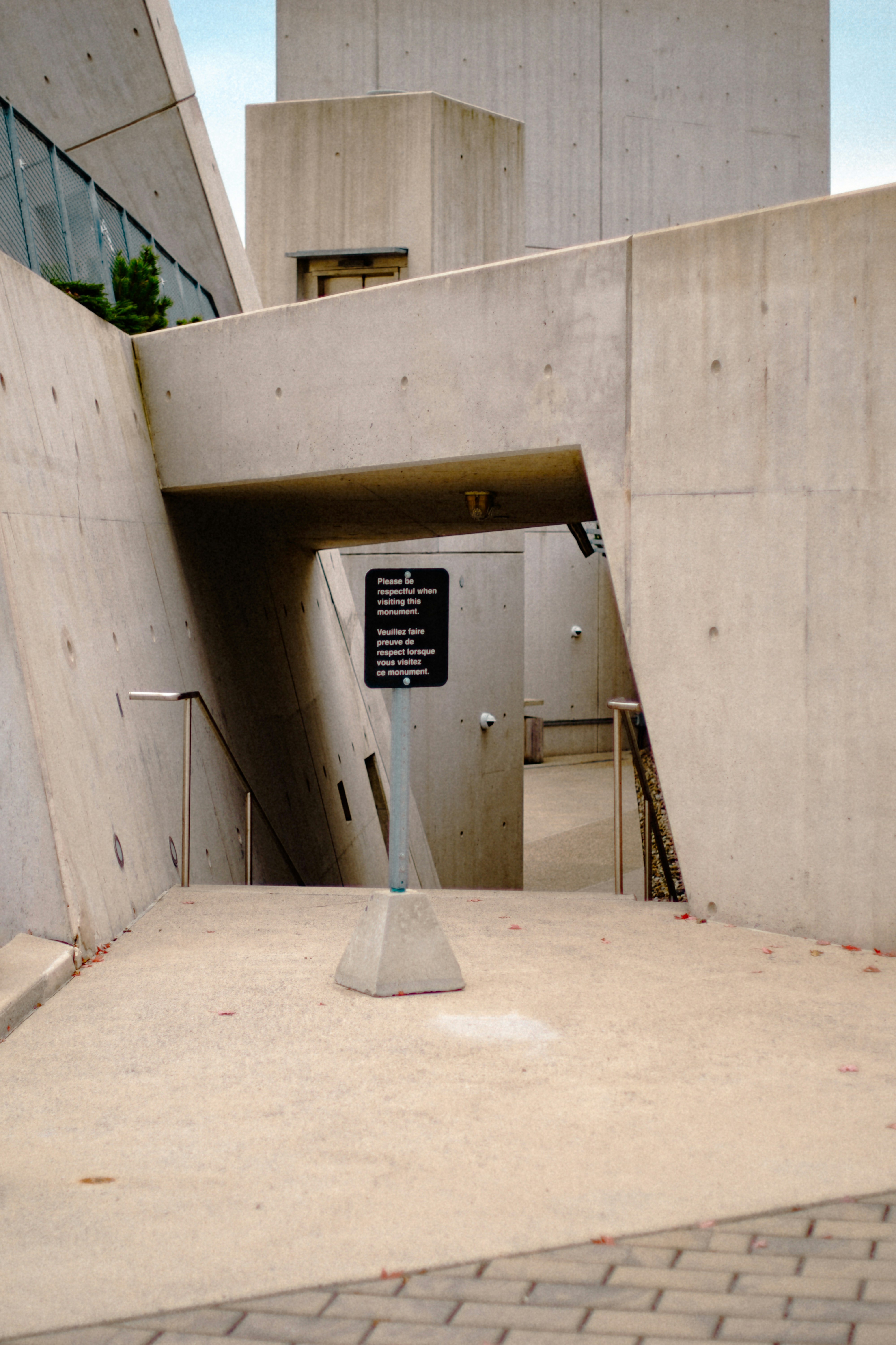 Concrete Ascent: A Narrow Passage Through Modernist Angles