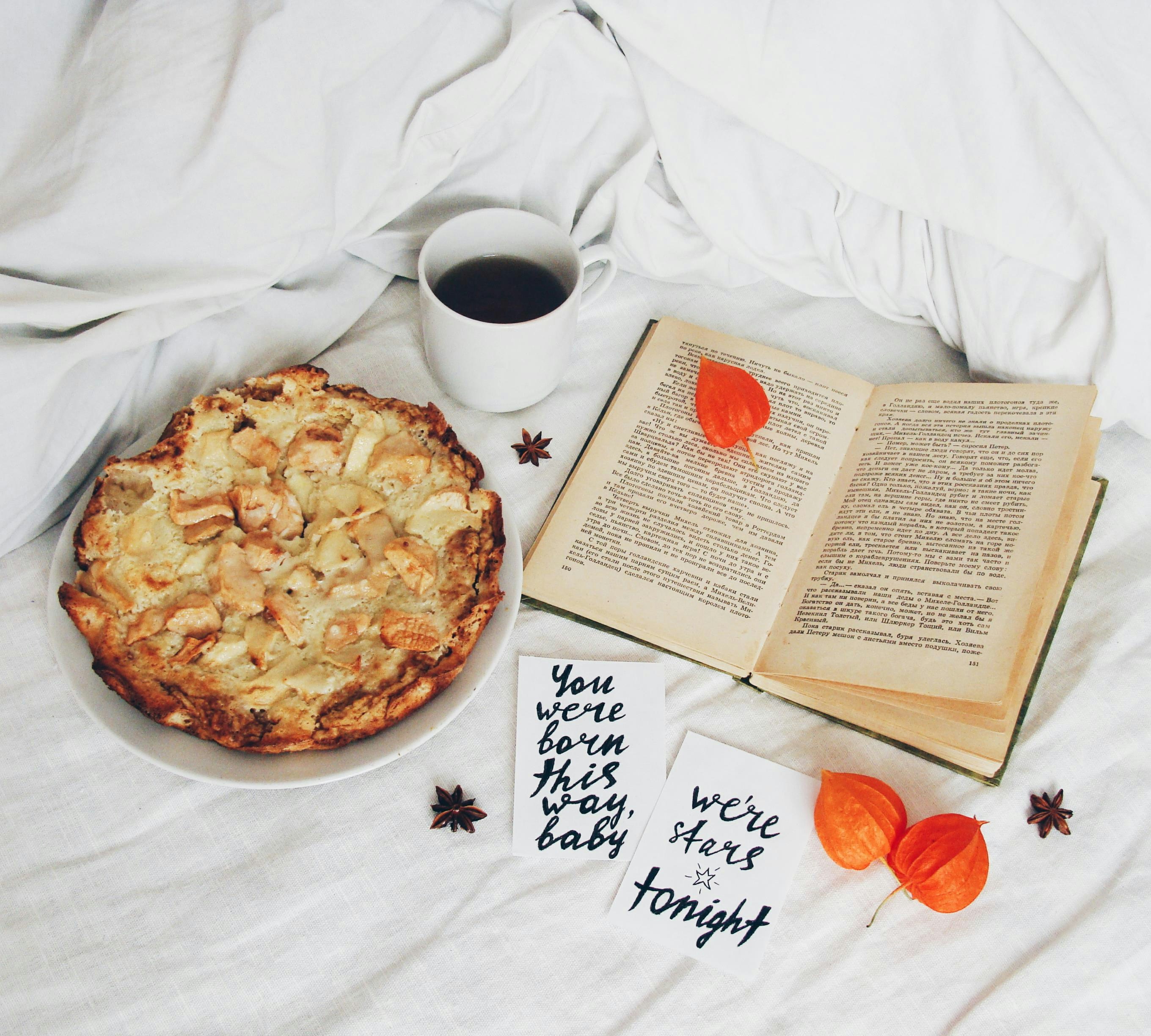 Cozy Breakfast in Bed: Pie, Pages, and Prose