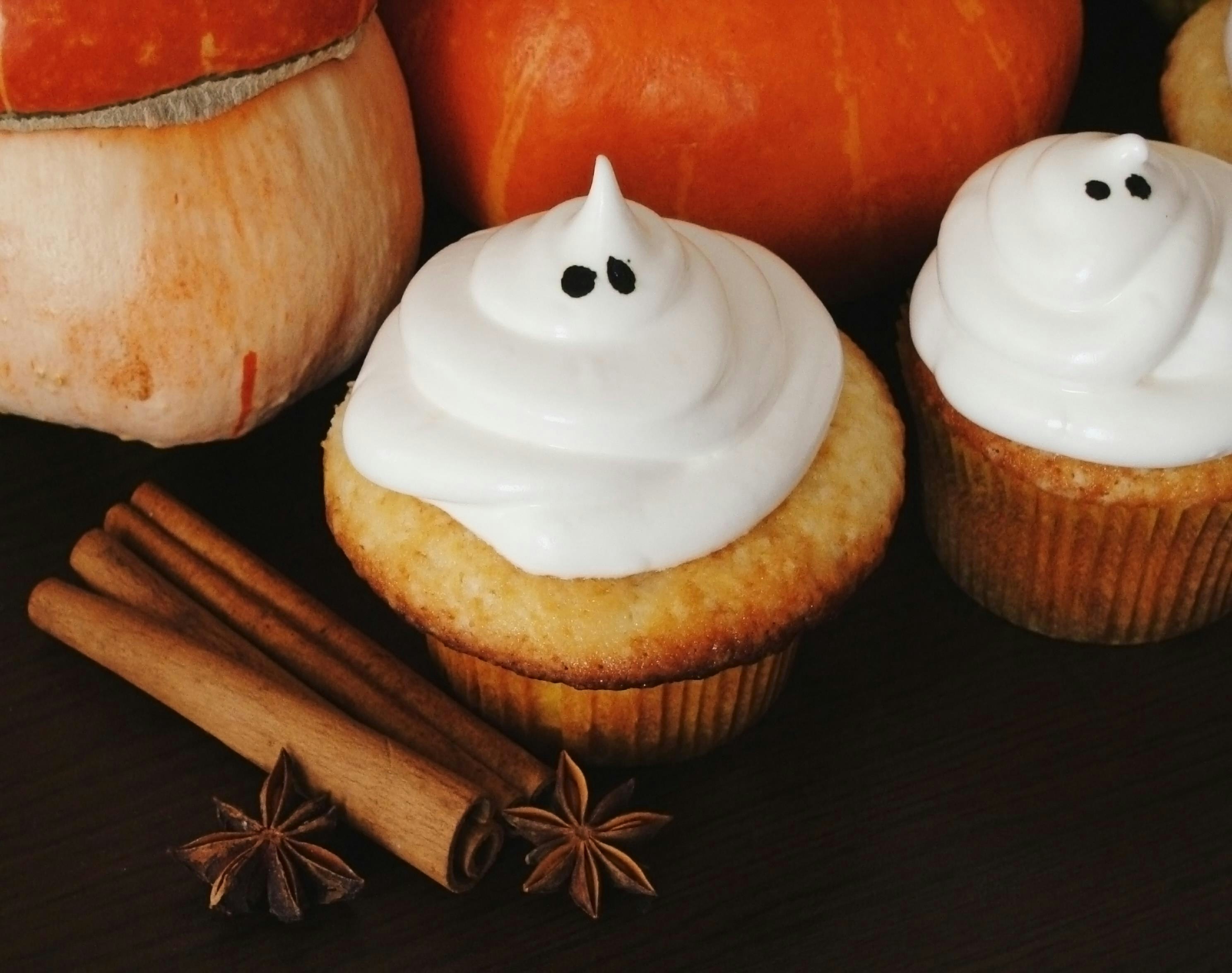 Creamy Ghosts Above Cinnamon Spires