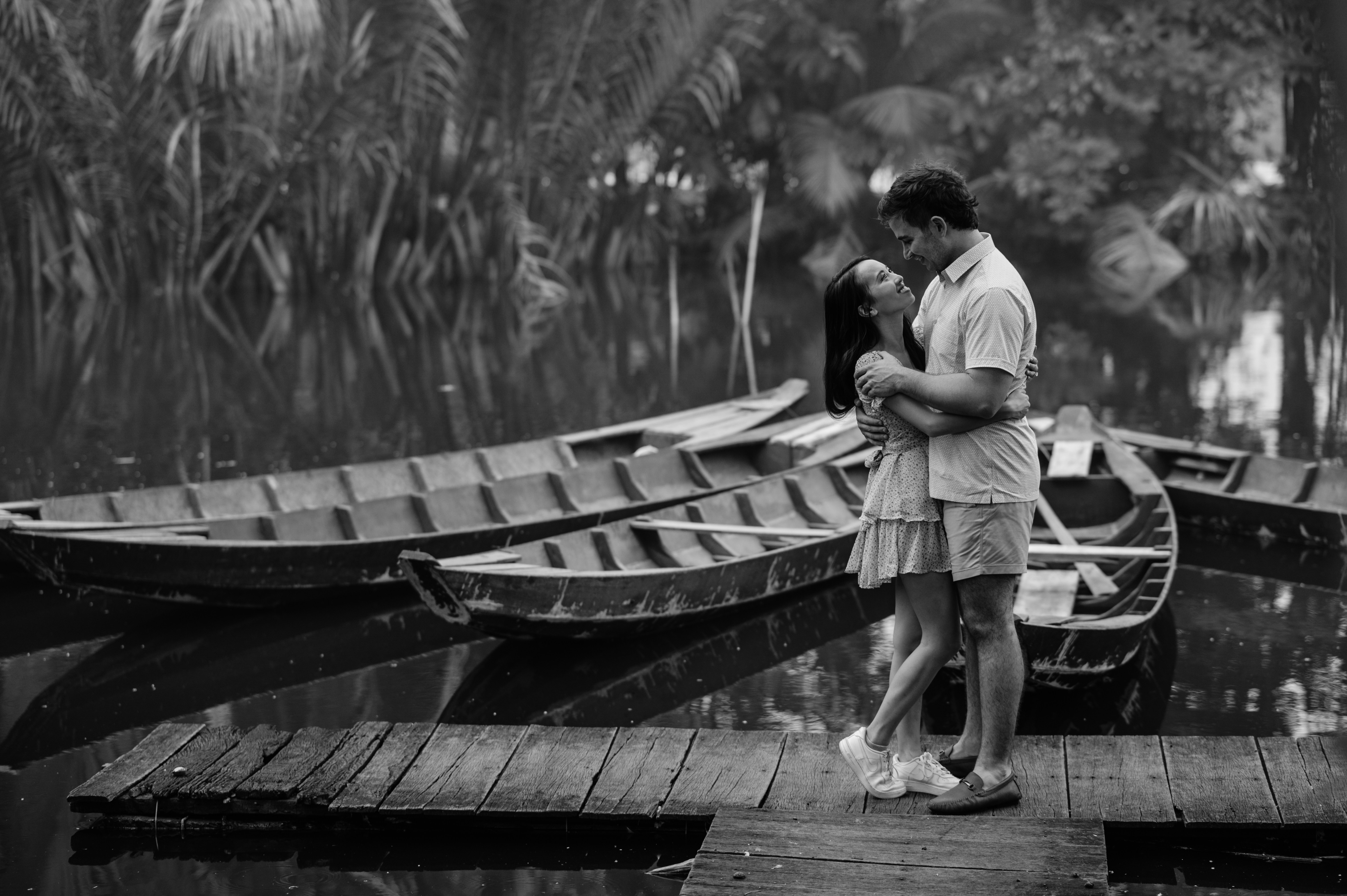 Holding Small Moments: A Quiet Embrace by the Dock