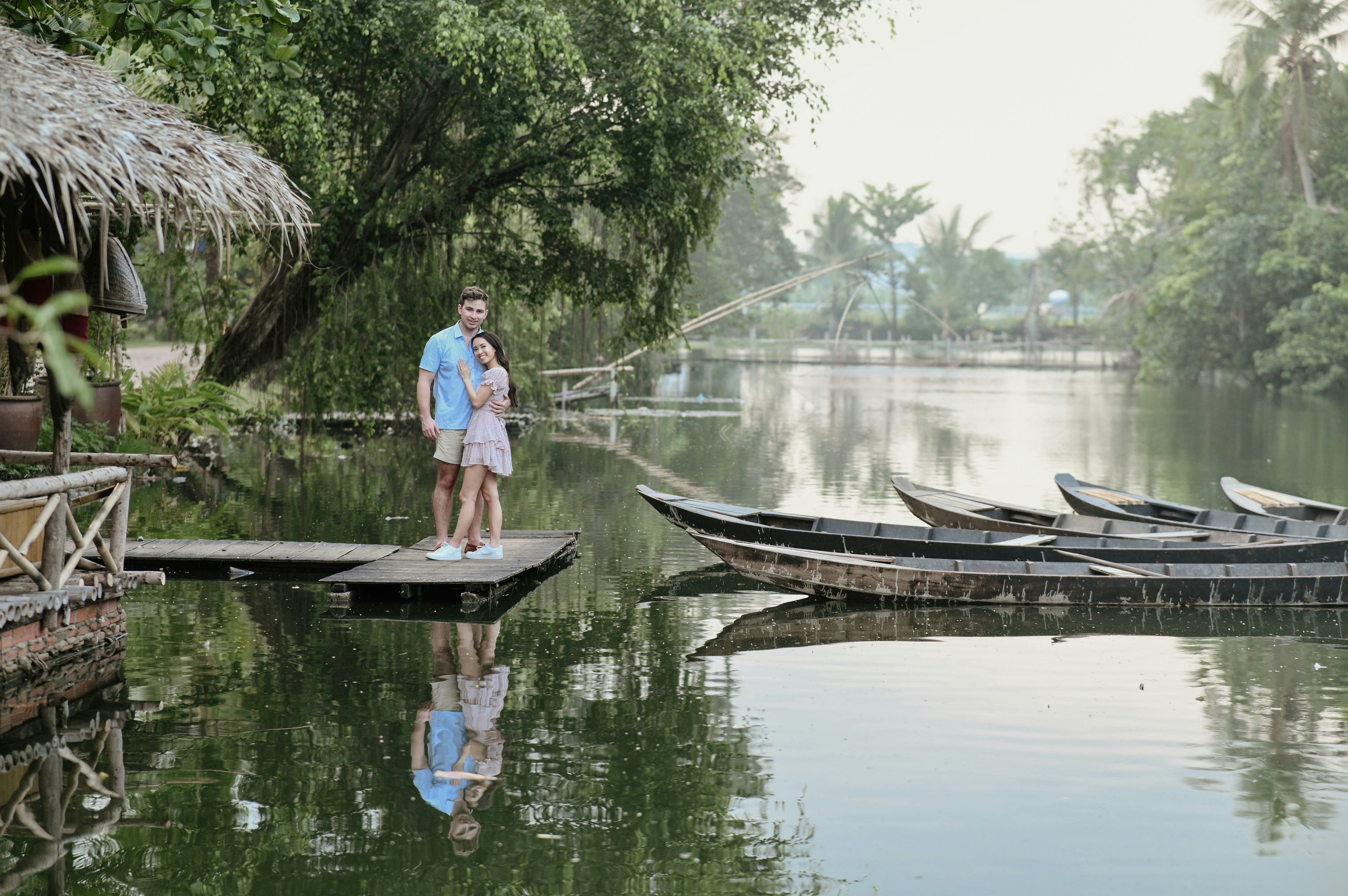 Shared Quiet by the Riverside Docks