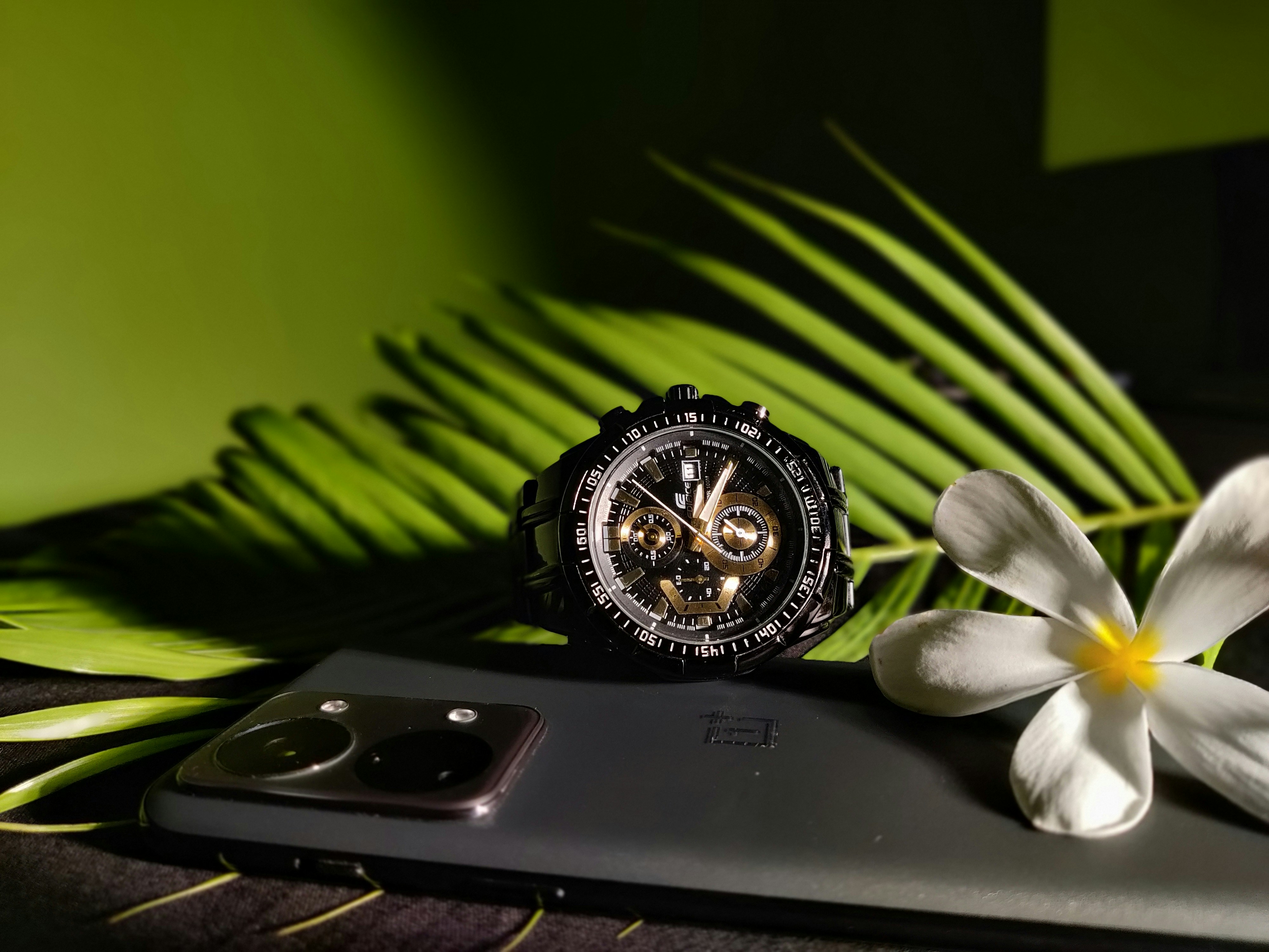 Mechanical Moment: A Luxe Watch Anchored by a Modern Smartphone