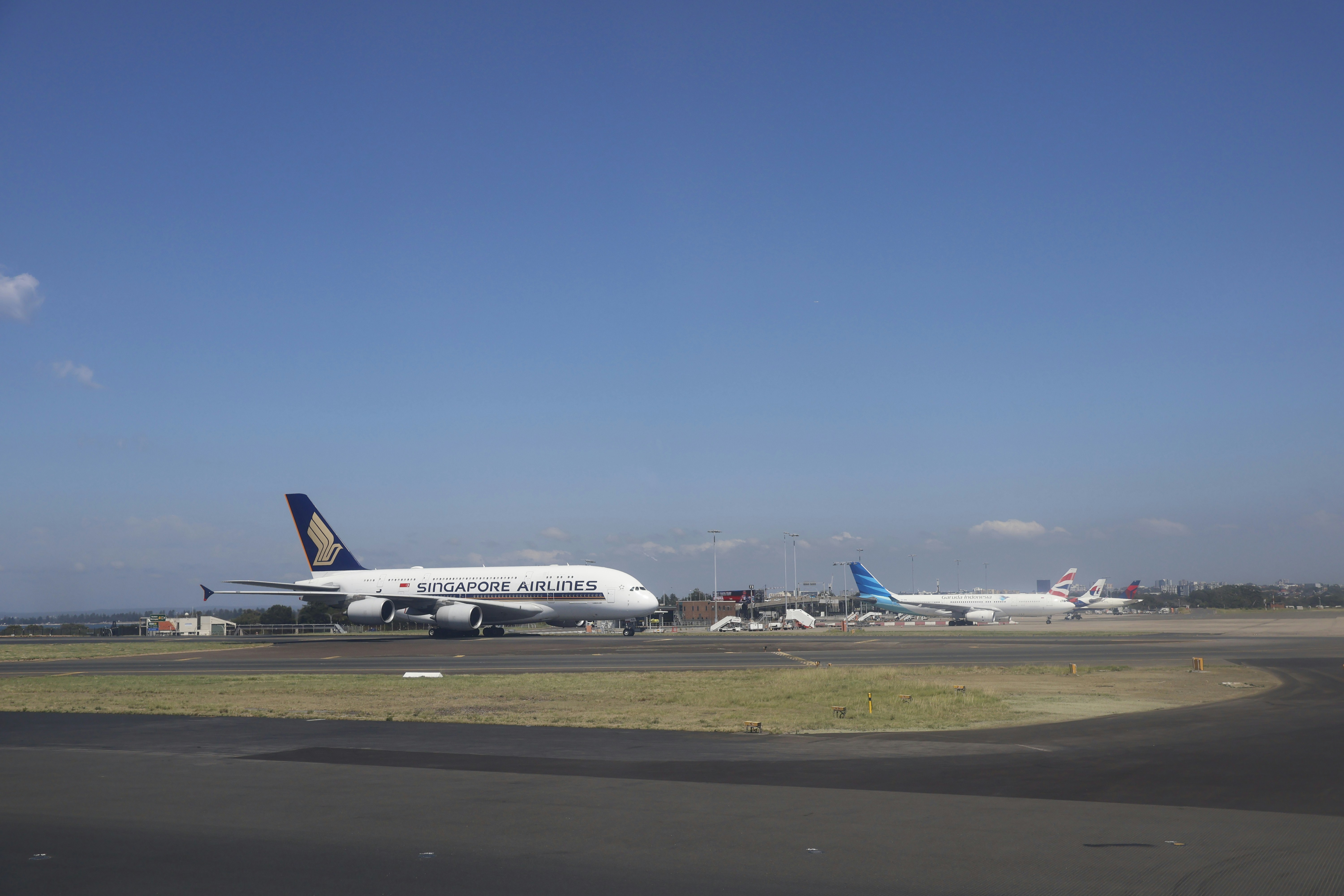 Jet Lined Up: A Quiet Moment on the Tarmac