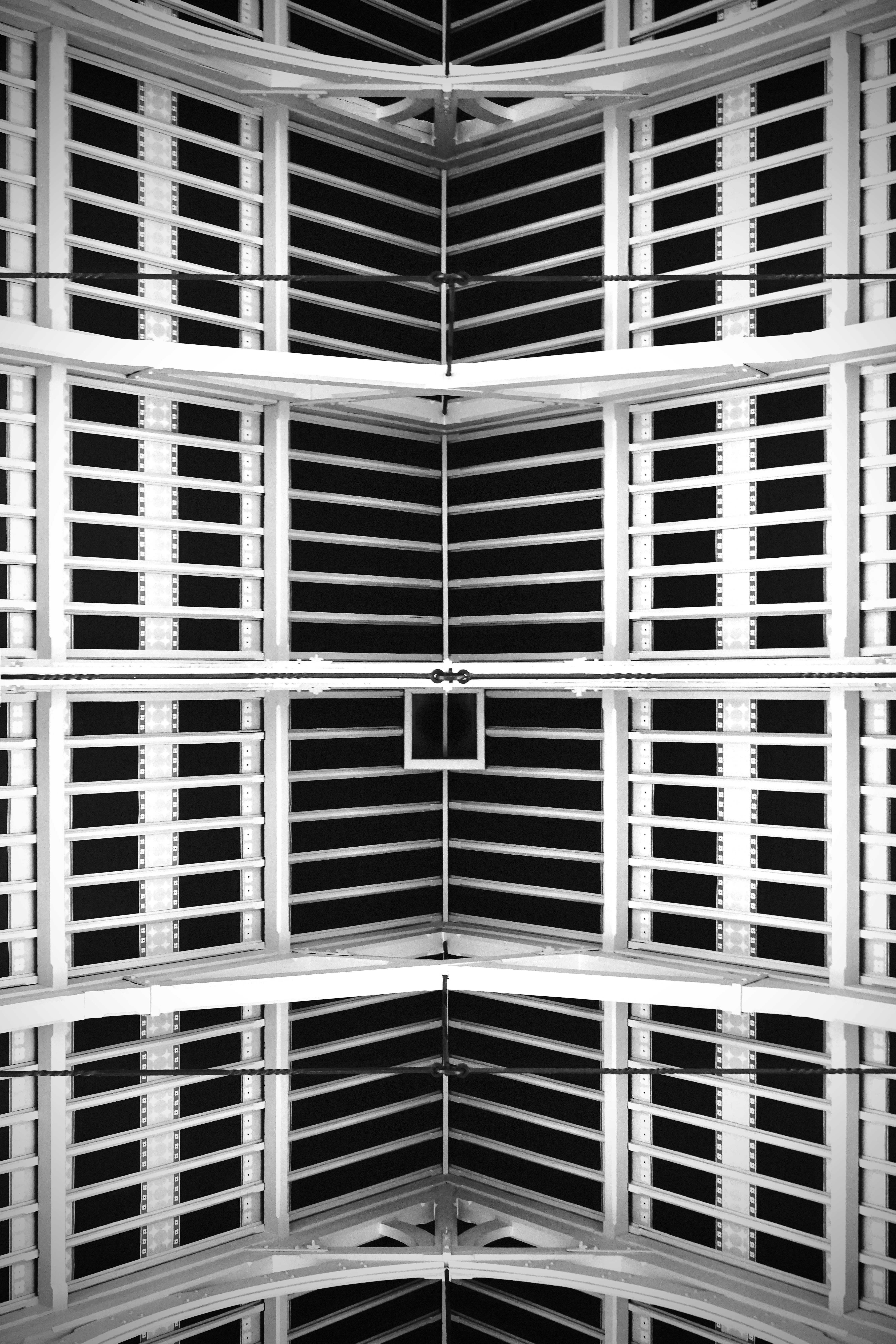 Symmetry in Steel: A Monochrome Cathedral of Rails