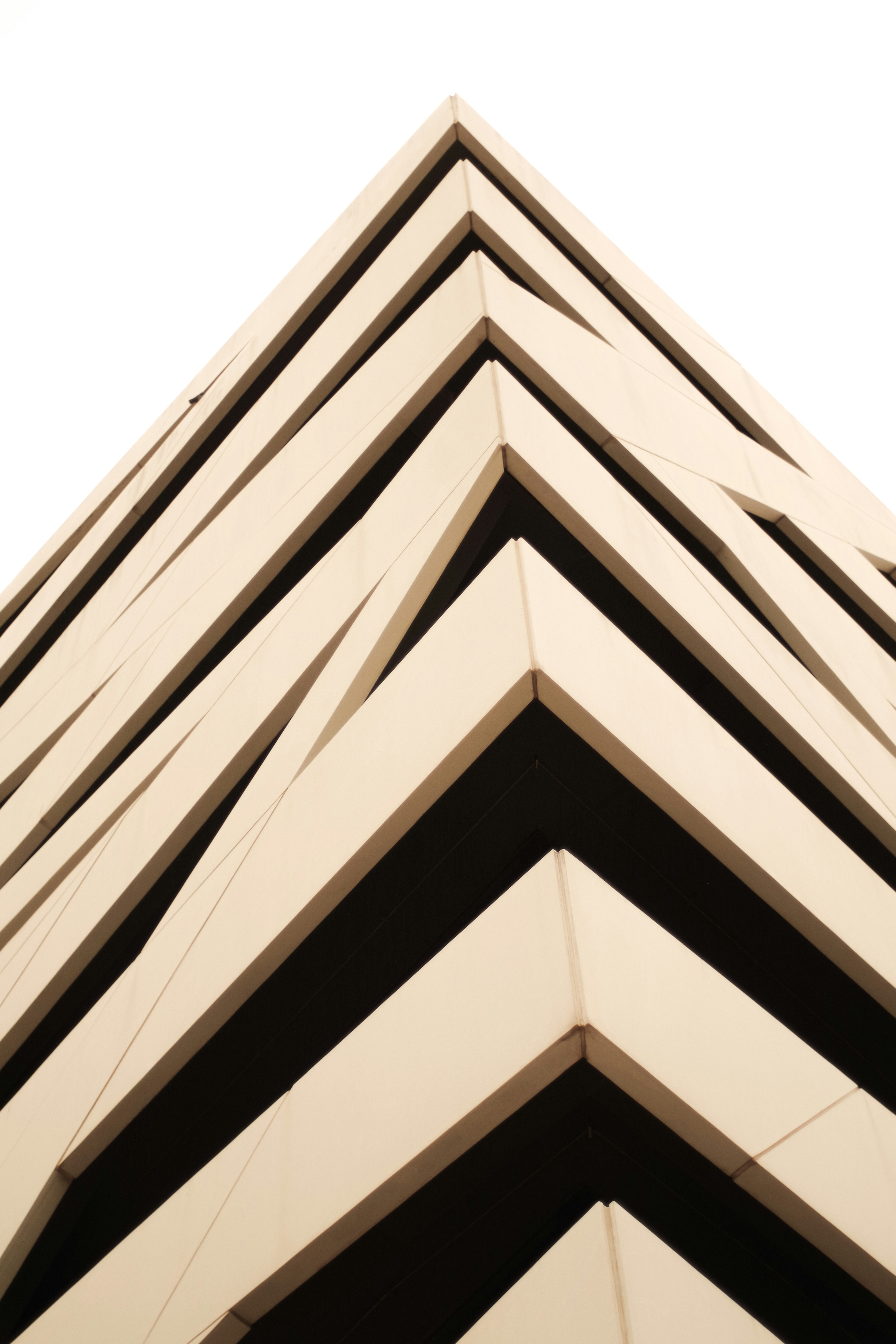 Towering Angles: a geometric peak of stacked architecture