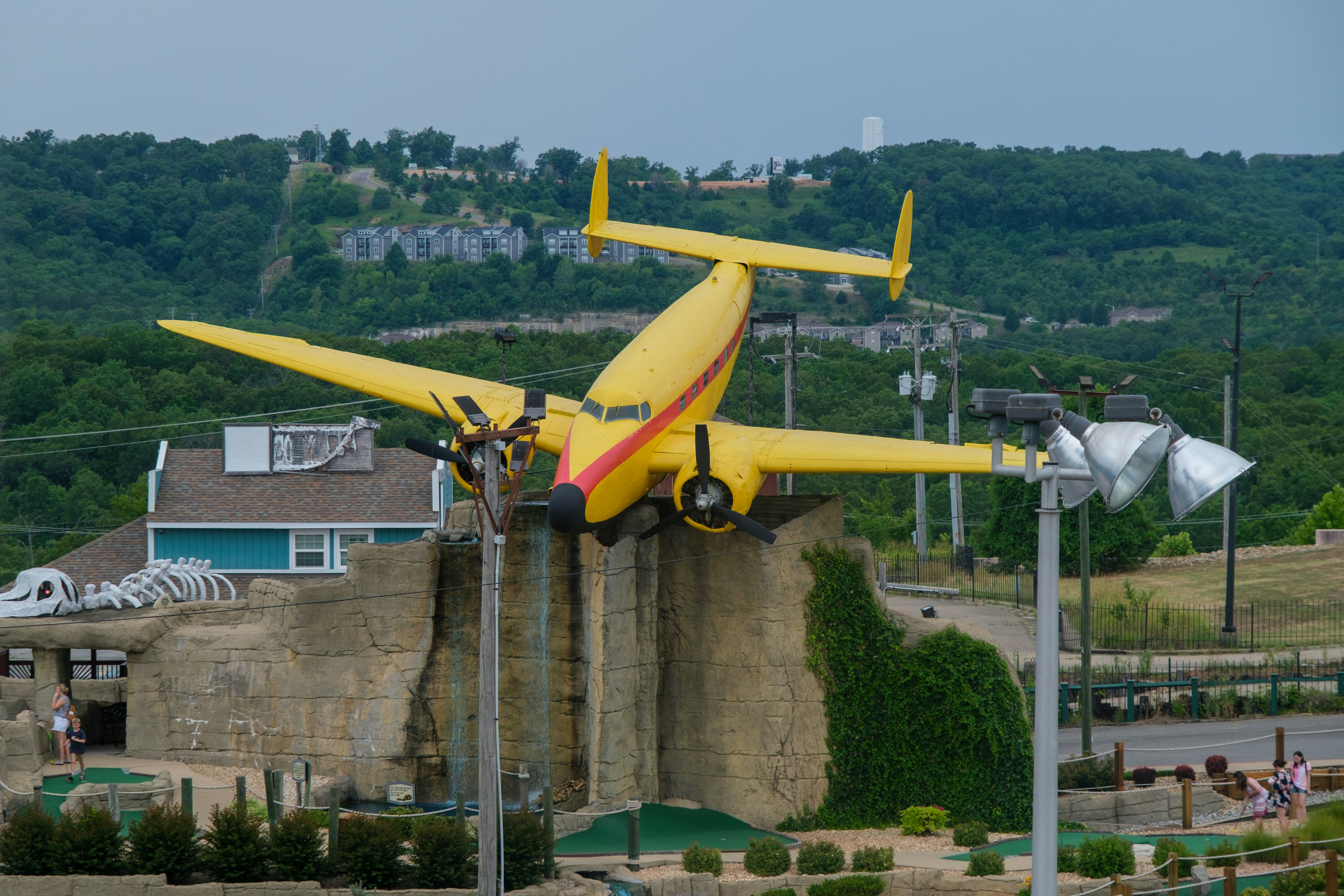 Yellow Aircraft Memorial: A Vintage Plane Domes the Park