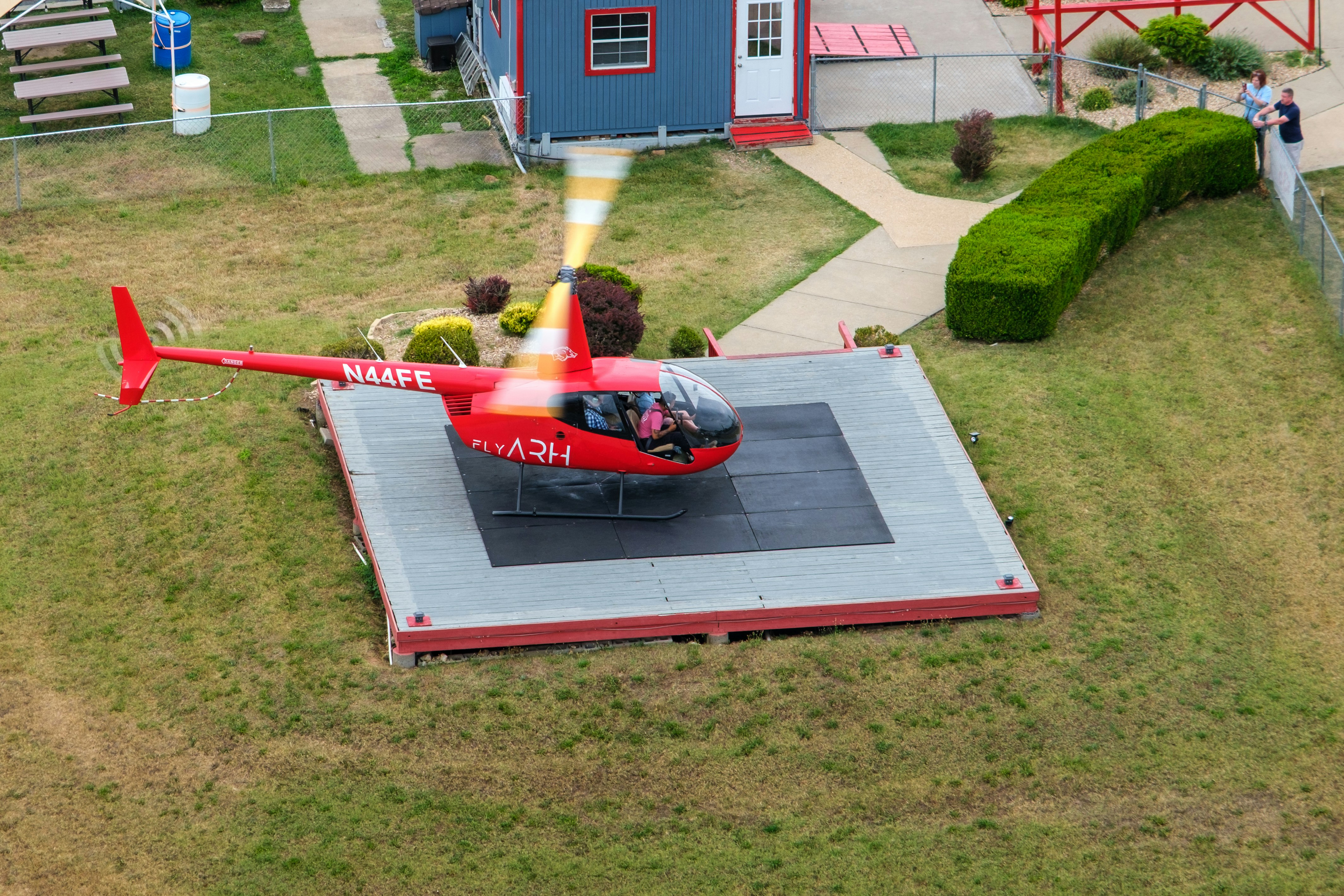 Red Helix: Aerial Training on a Raised Pad