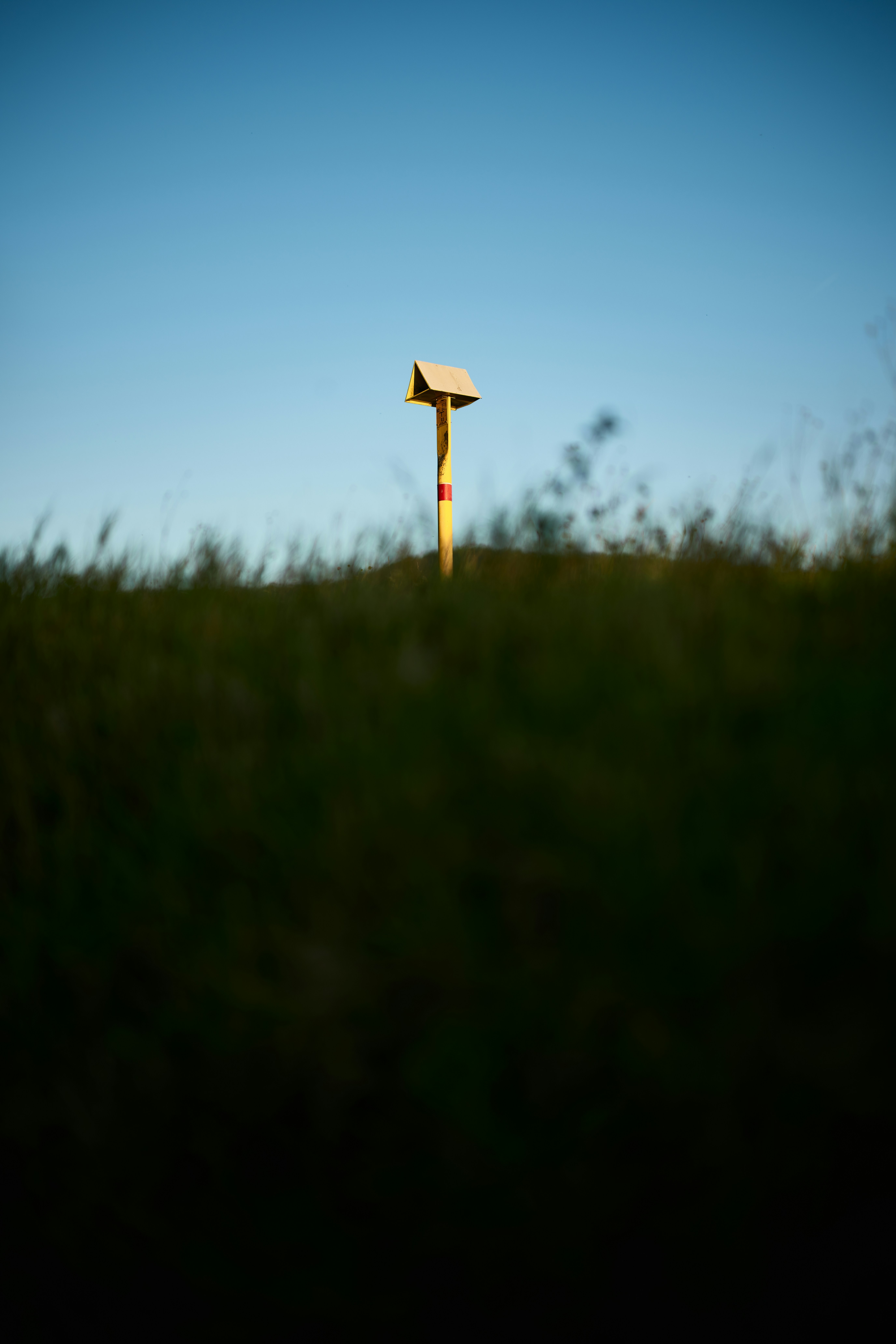 Signal Post on a Quiet Hilltop