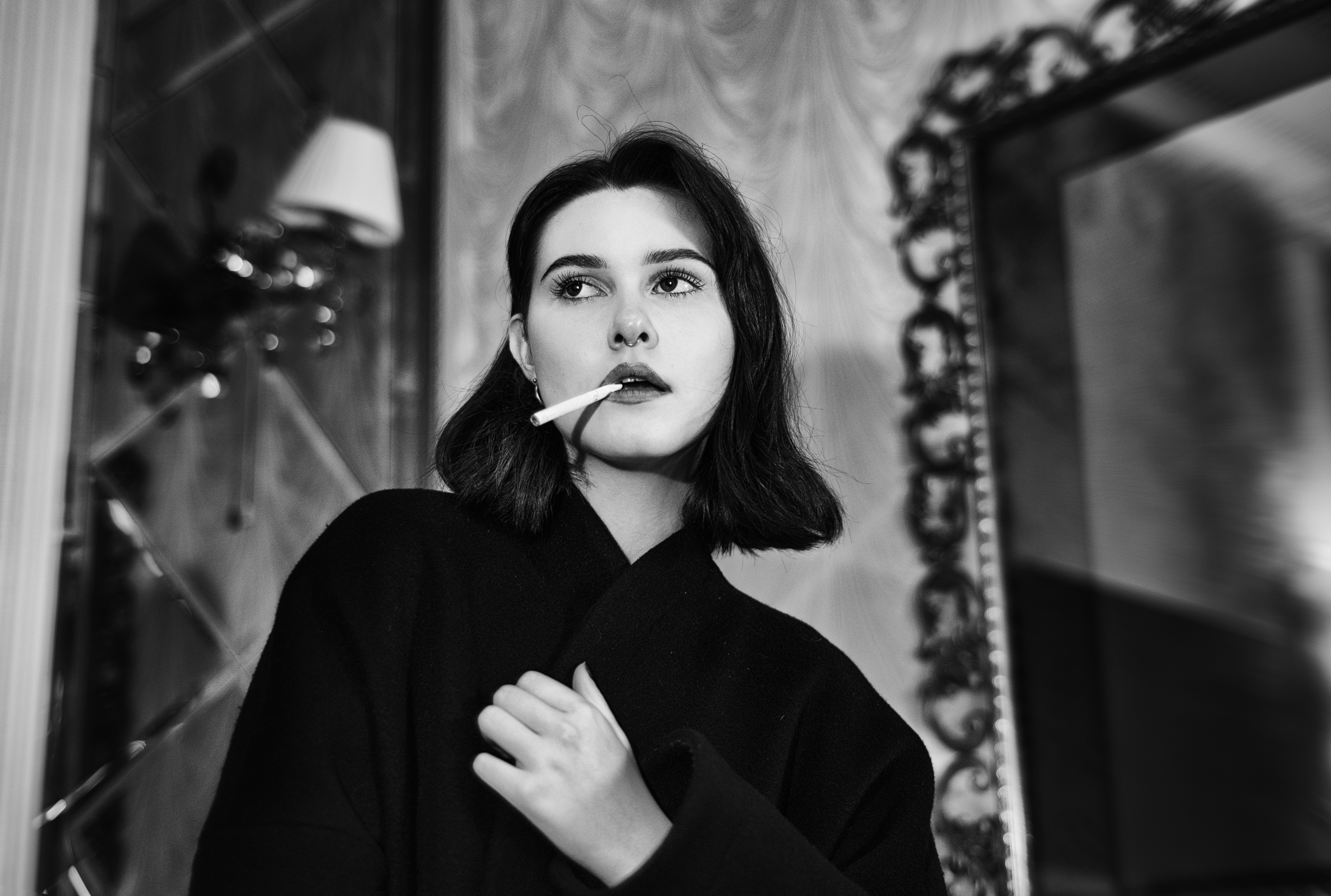 Midnight Serum: A Quiet Gaze with a Cigarette Whisper