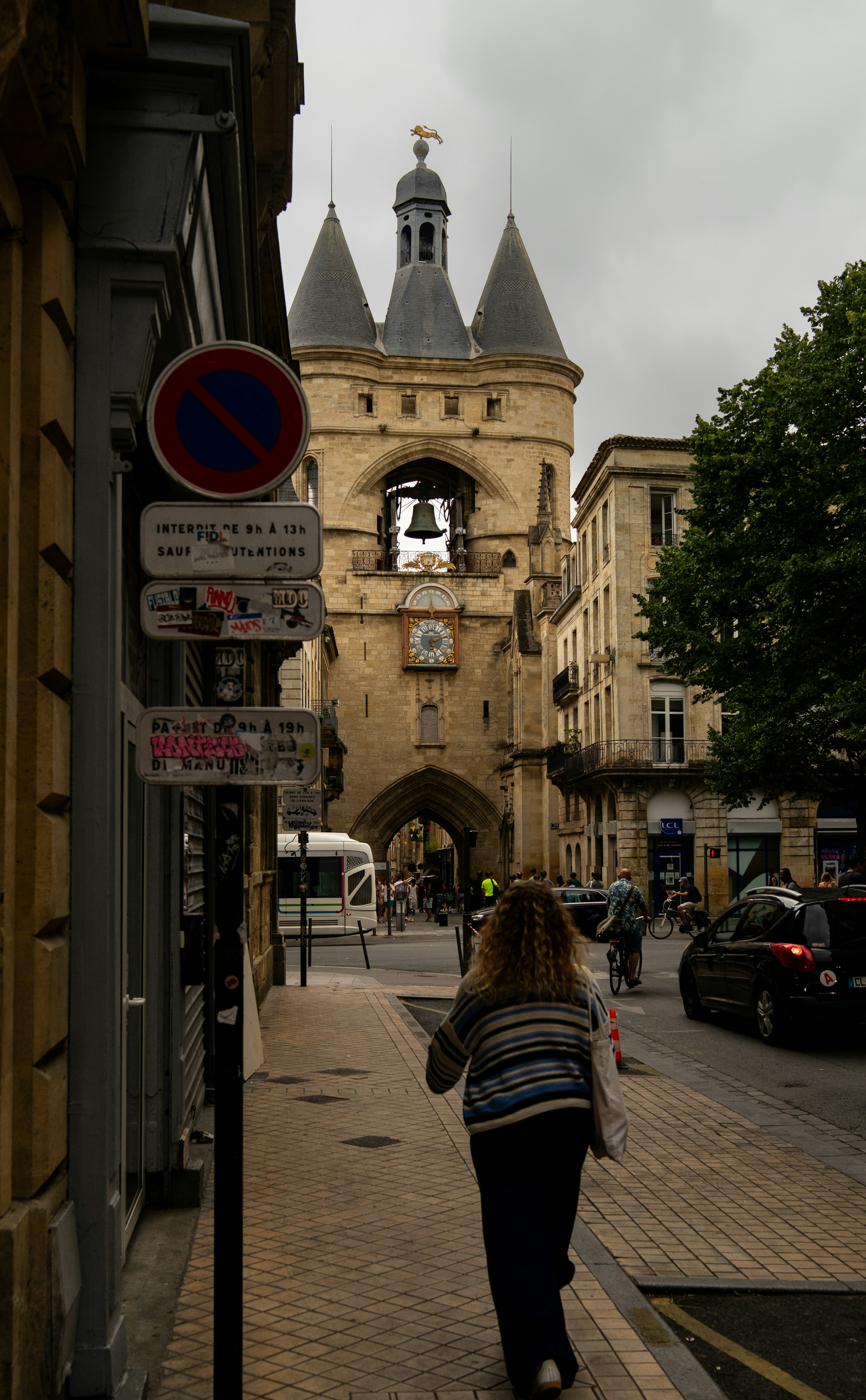 Street toward the Bell-Tower Gate: A Traveler Approaches