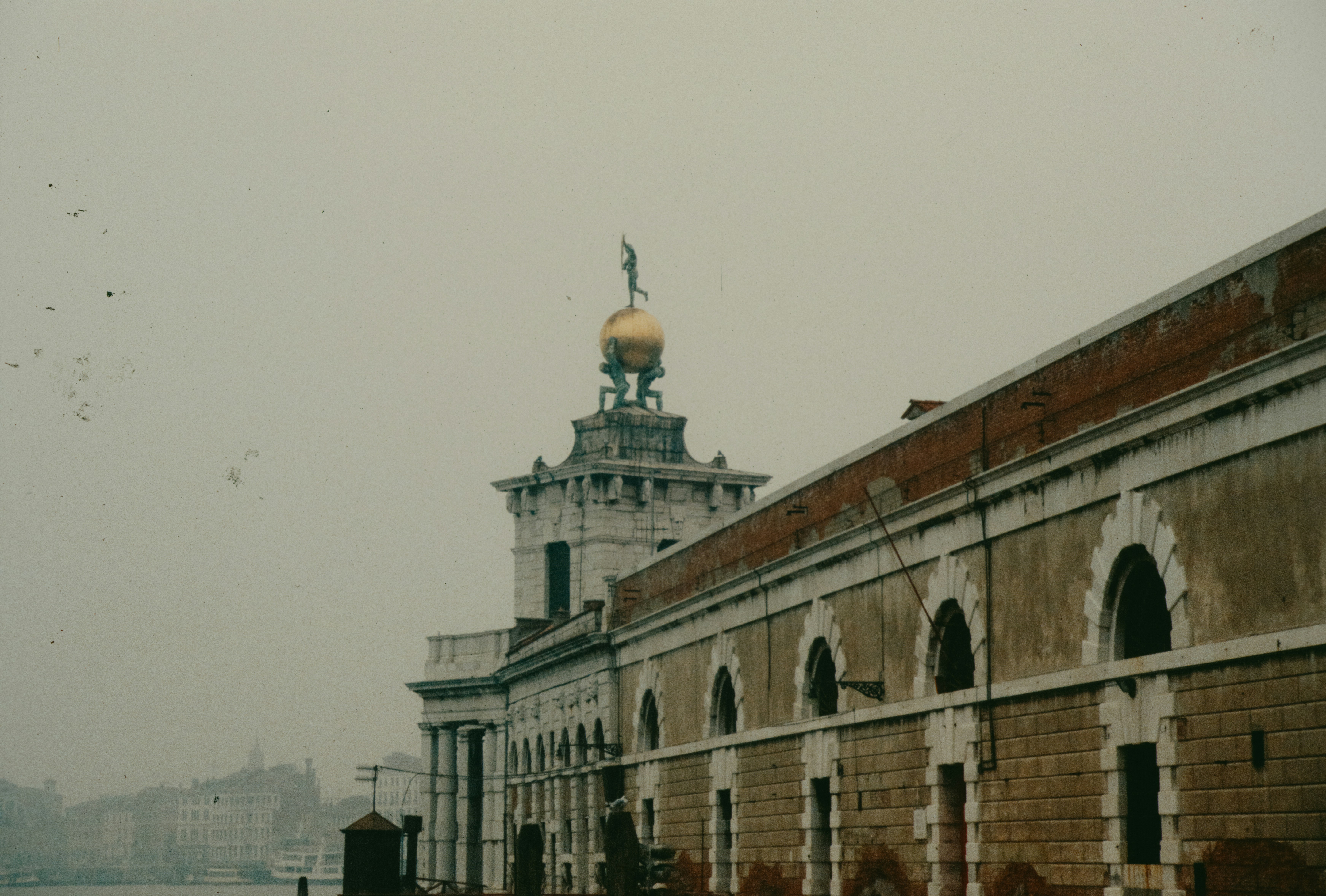 Stone Bastion Under a Misty Sky