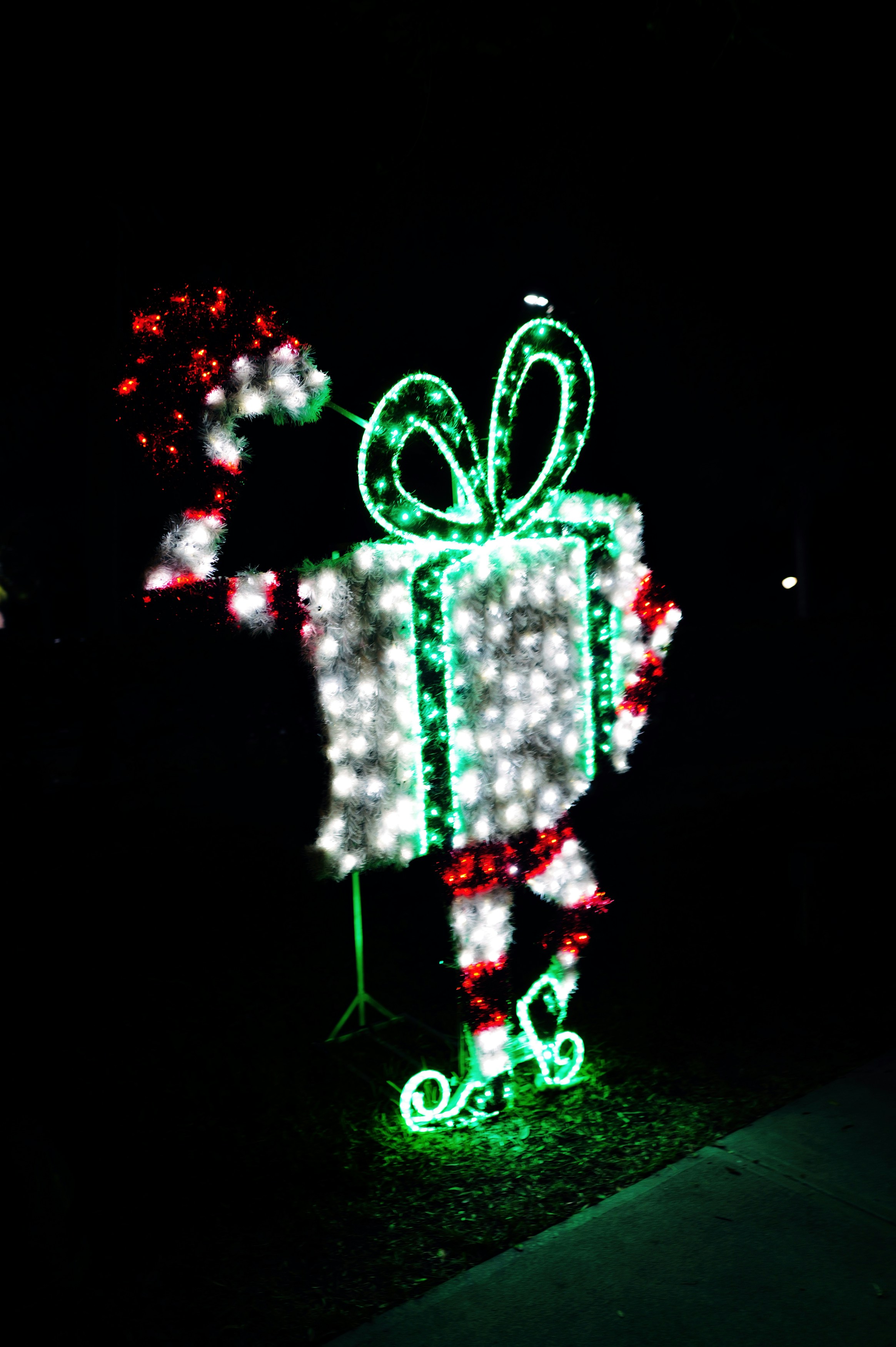 Glowing Gift on a Dark Night
