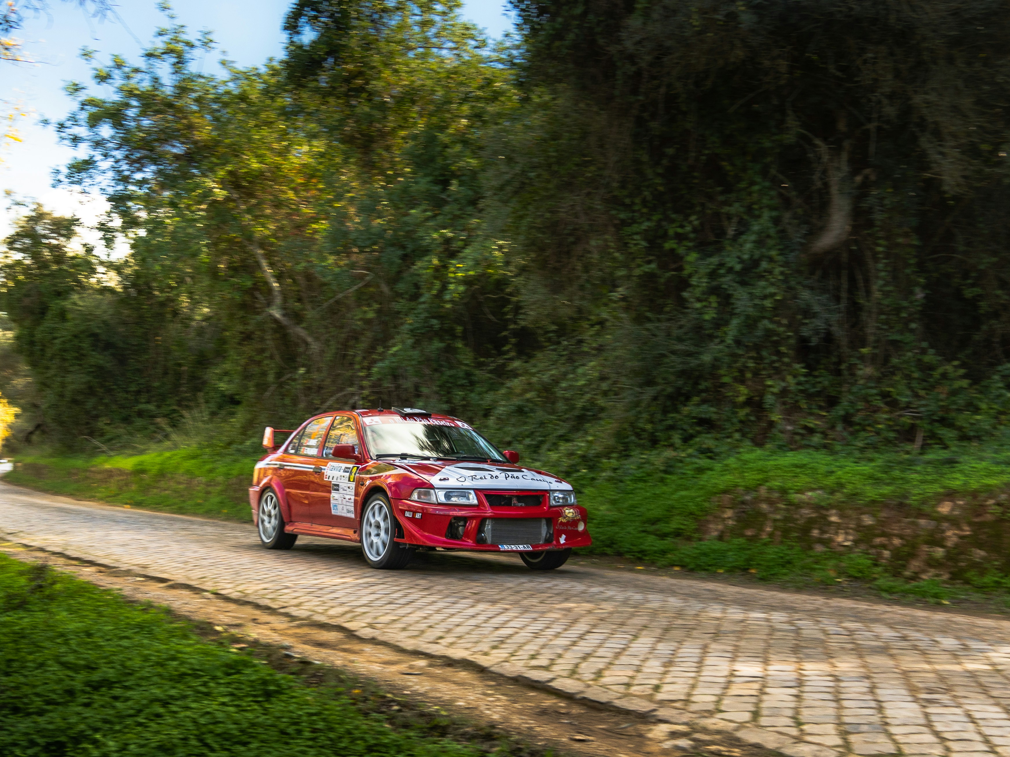 Red Rally on the Cobblestone Road
