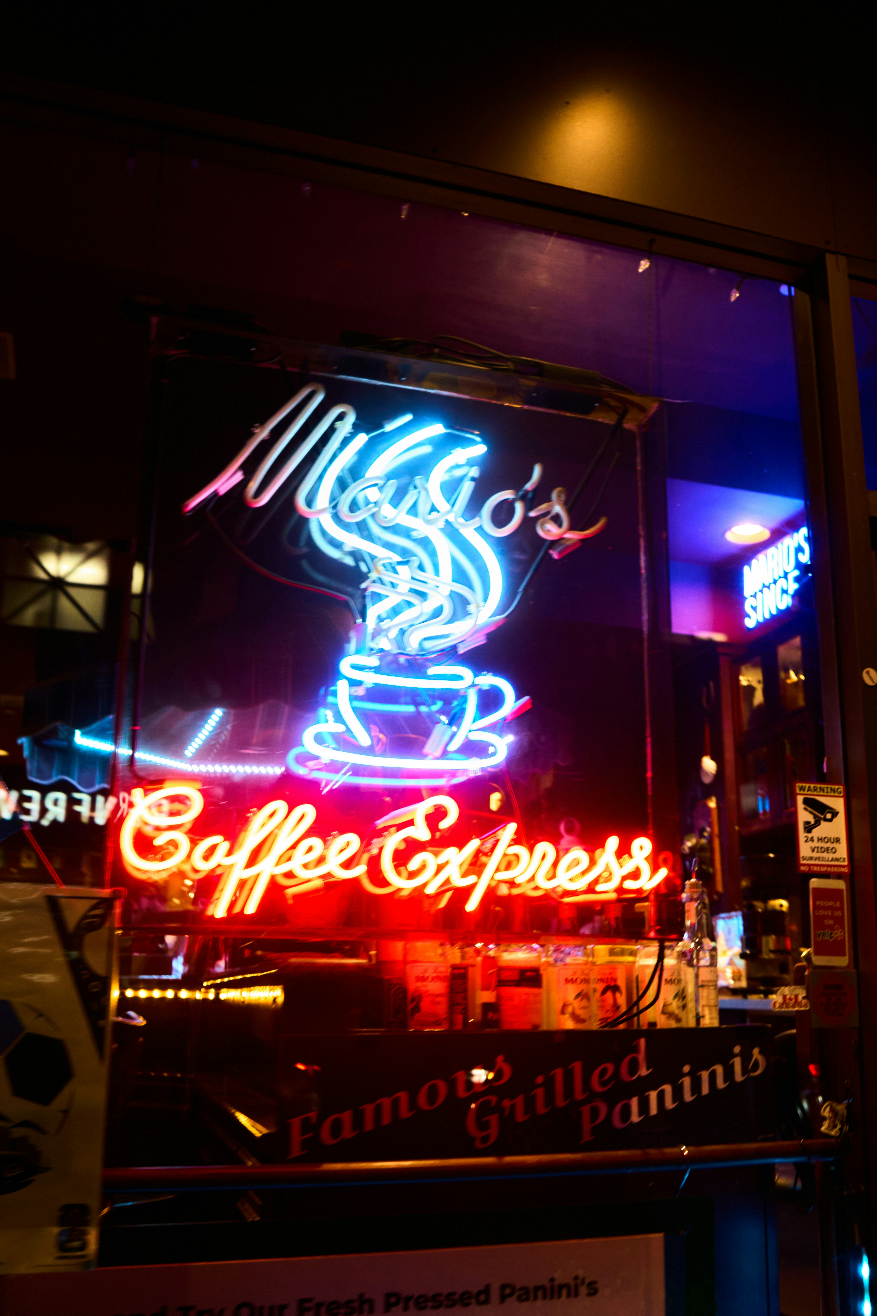 Neon Café Pulse: Midnight Coffee Express