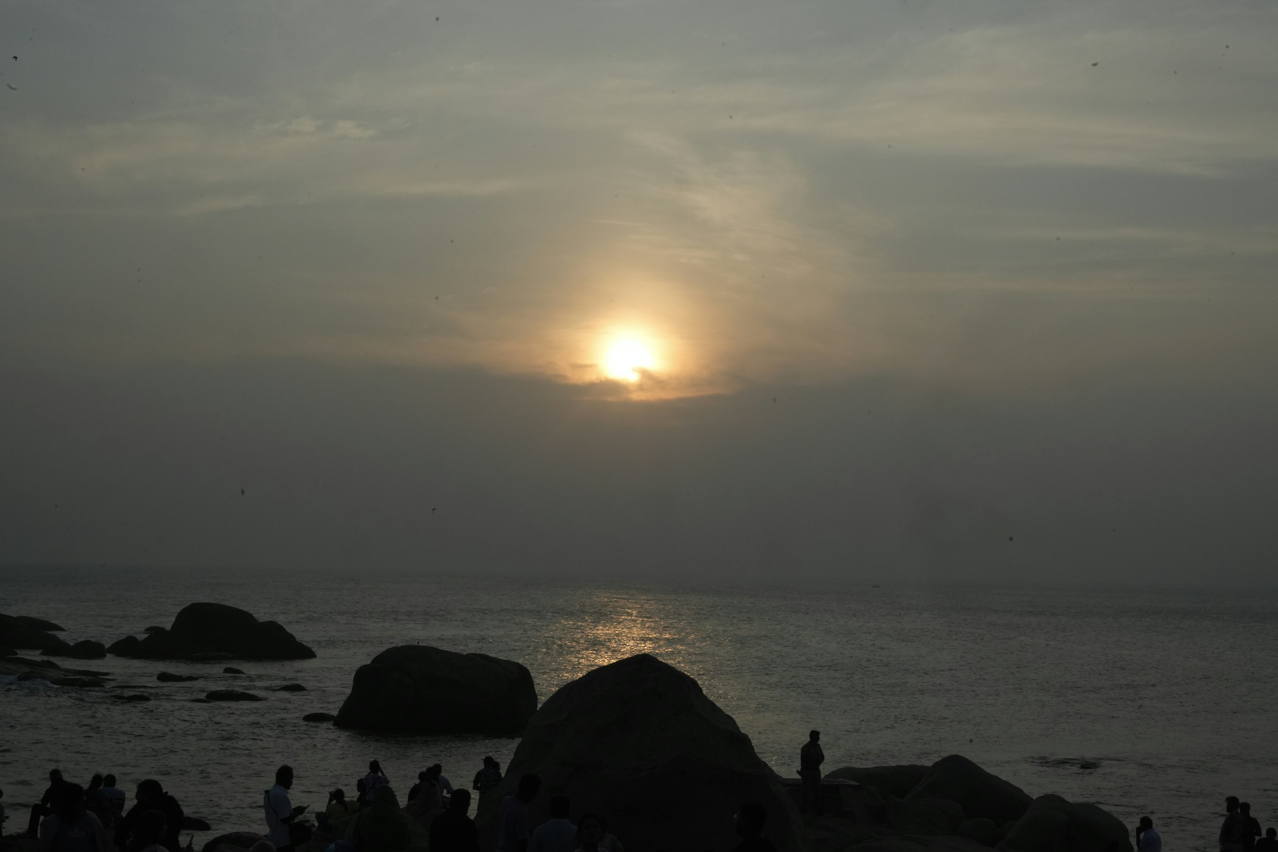 Sunlit Horizon Over Quiet Tides