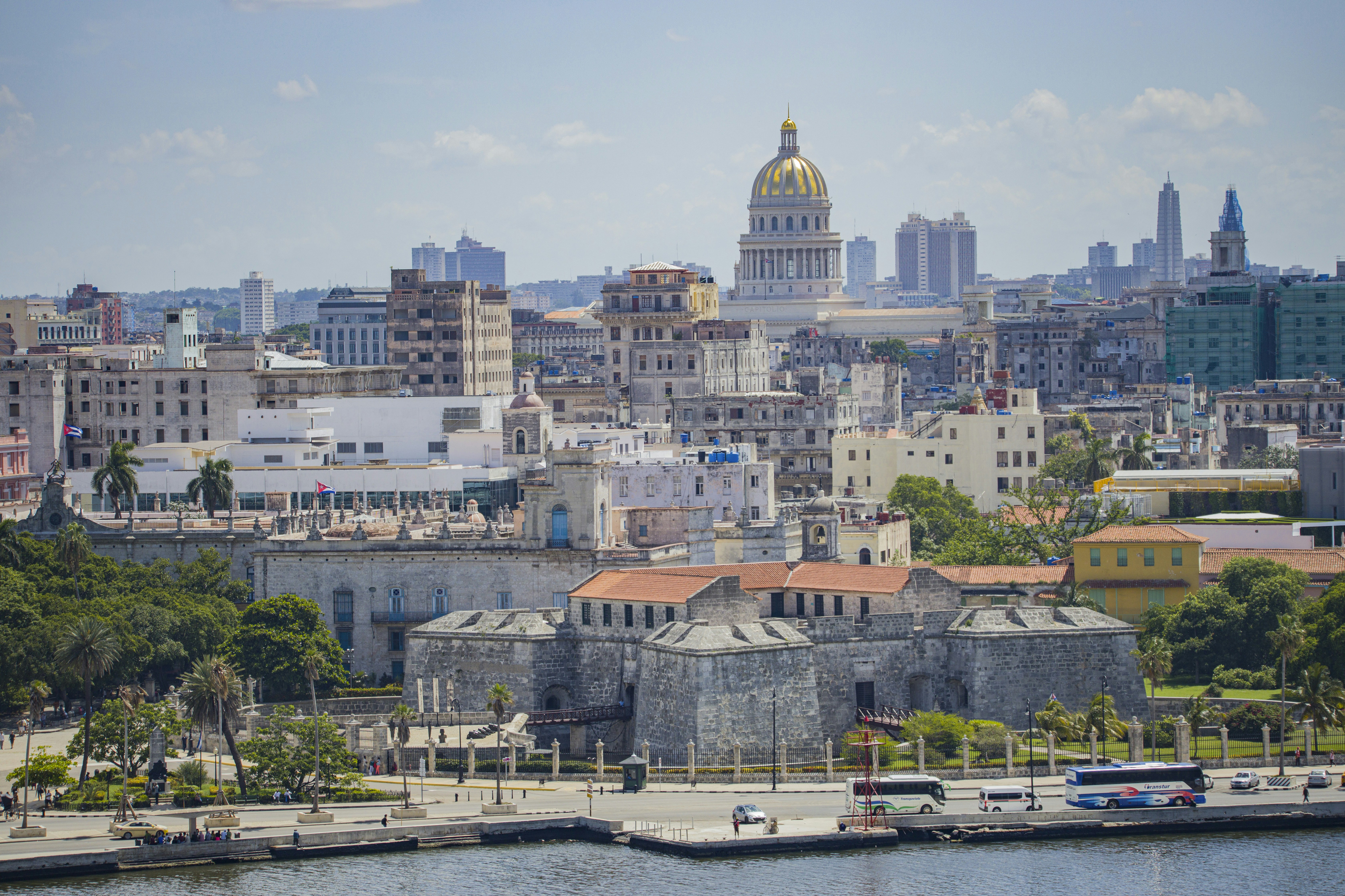 Gold Dome Over the Harbor: A Havana Cityscape