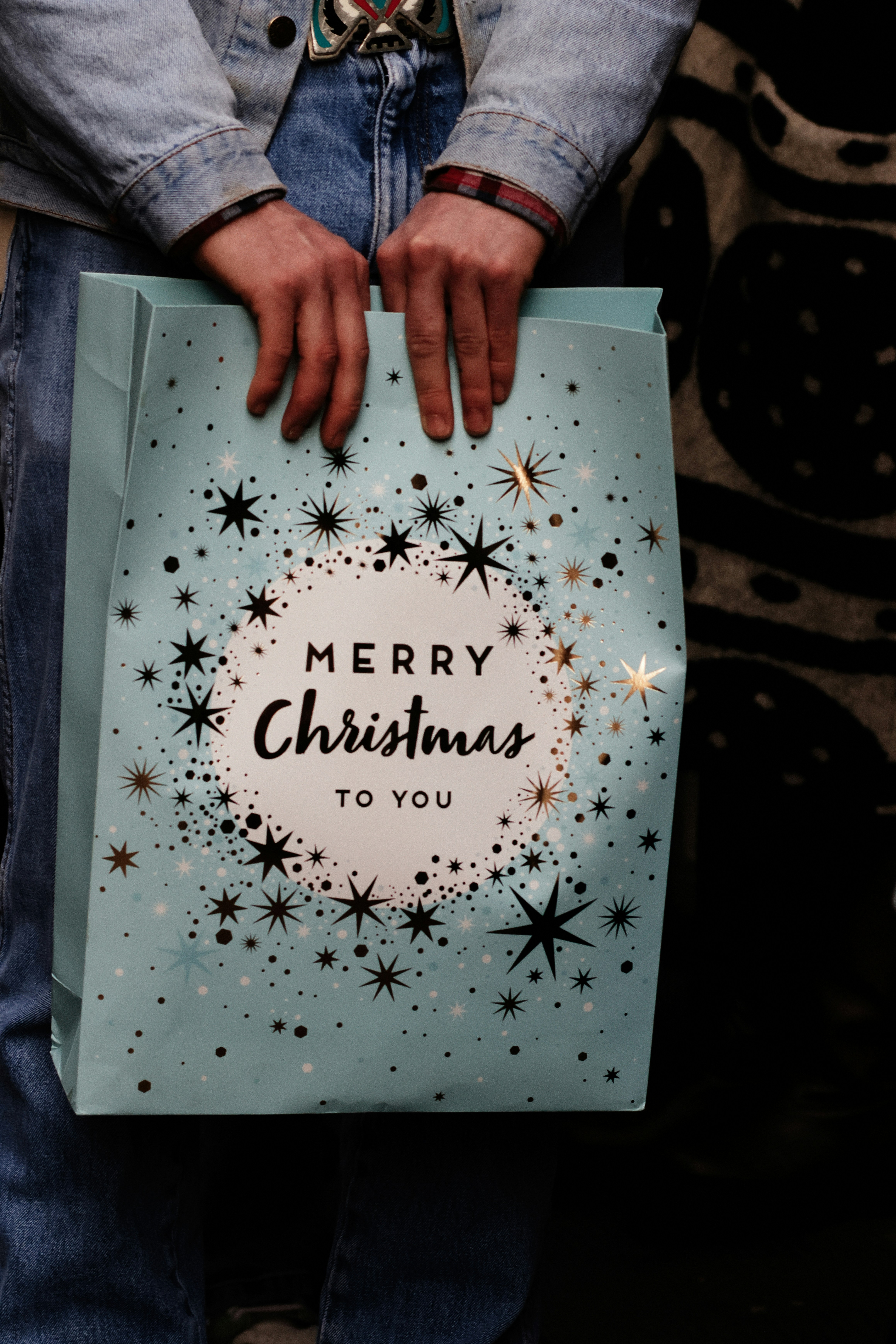 Gift in Bloom: A Christmas Card Moments in Hand