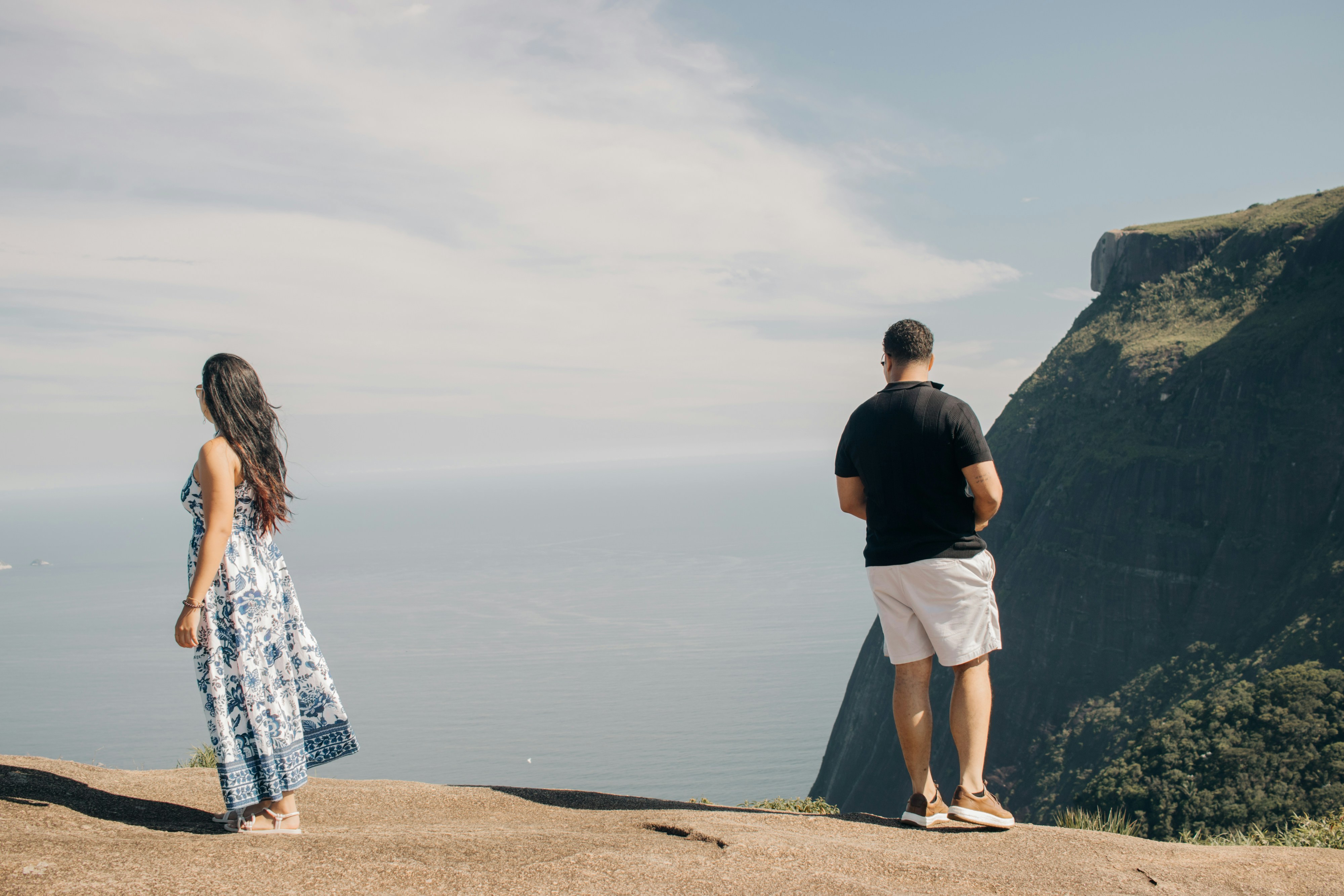 Two Solitudes at the Edge: A Seascape Overlook