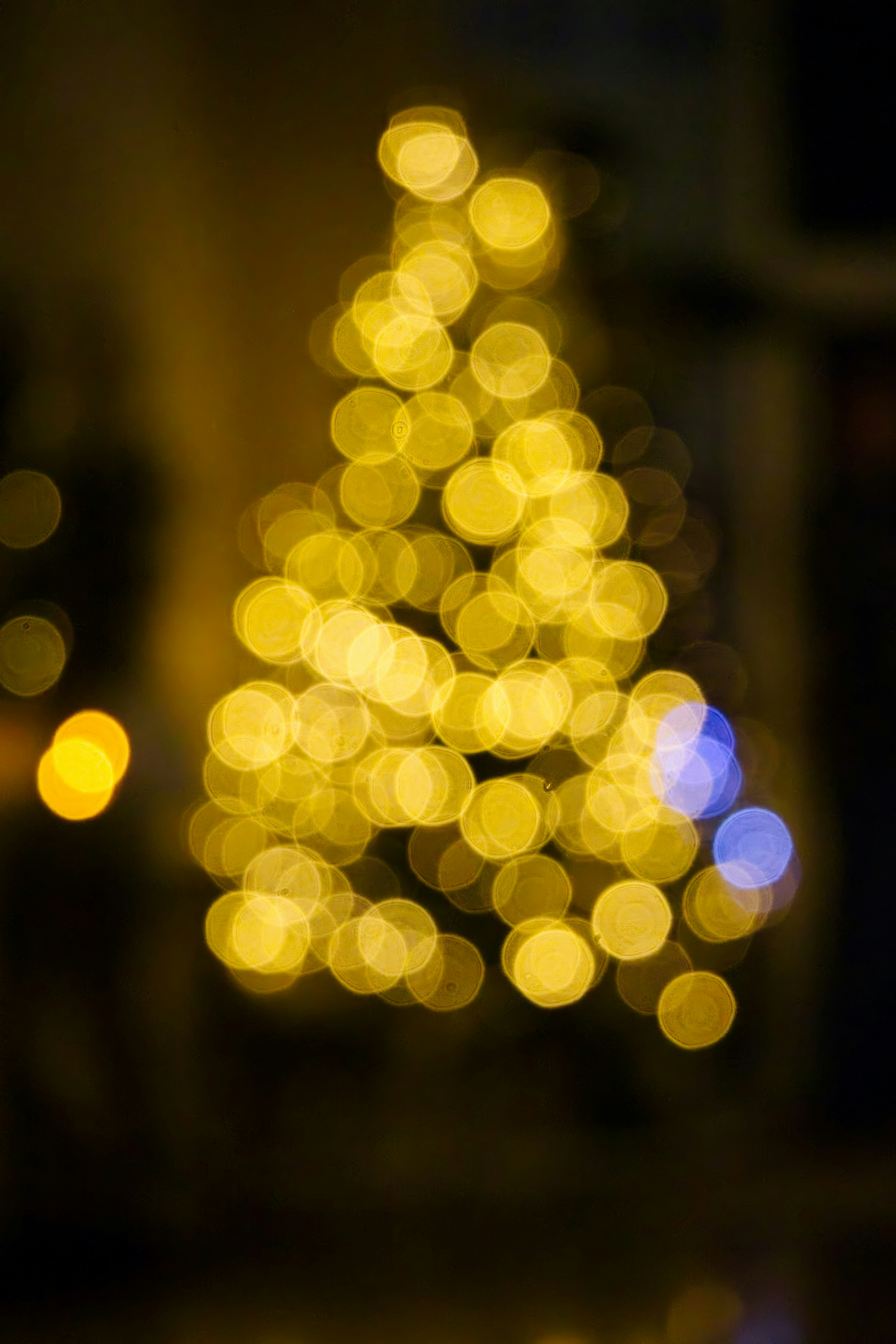 Glowing Orbs: A Christmas Tree to Blur Your Focus