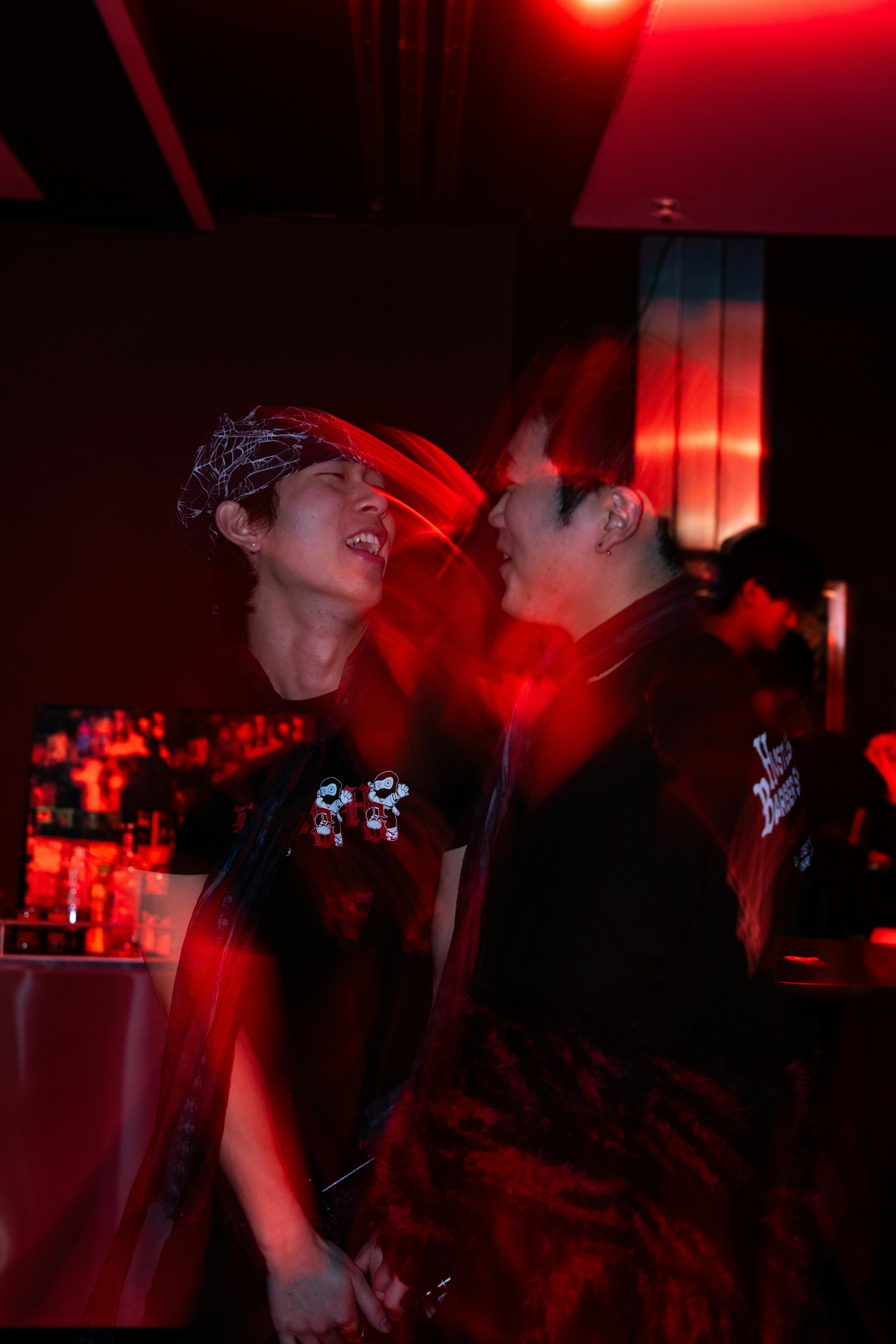 Nightlife Pulse: Red Lights and Close Encounters in Motion