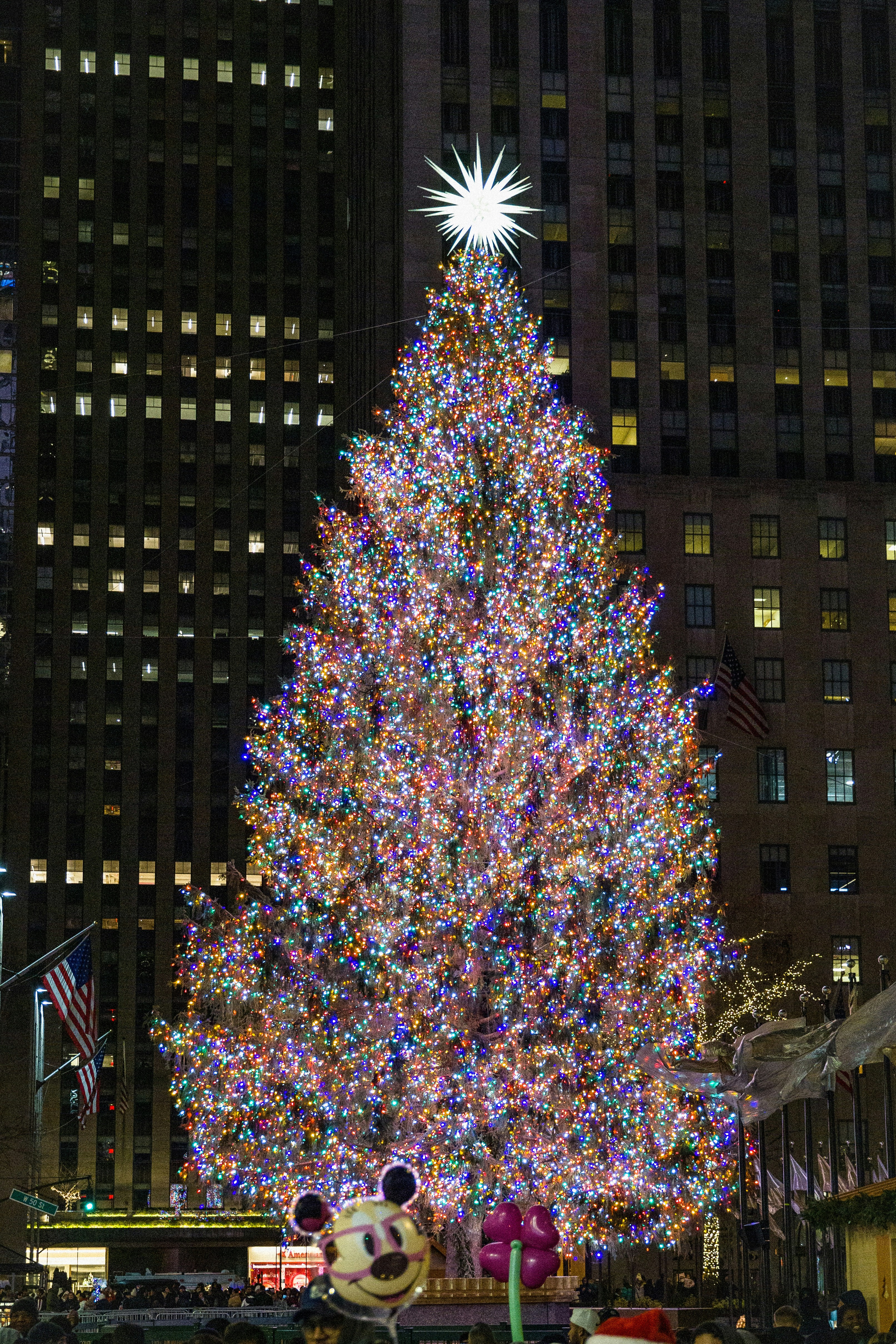 Midtown Holiday Tree: A Skewered Star Above a Neon-Crowned Wonder
