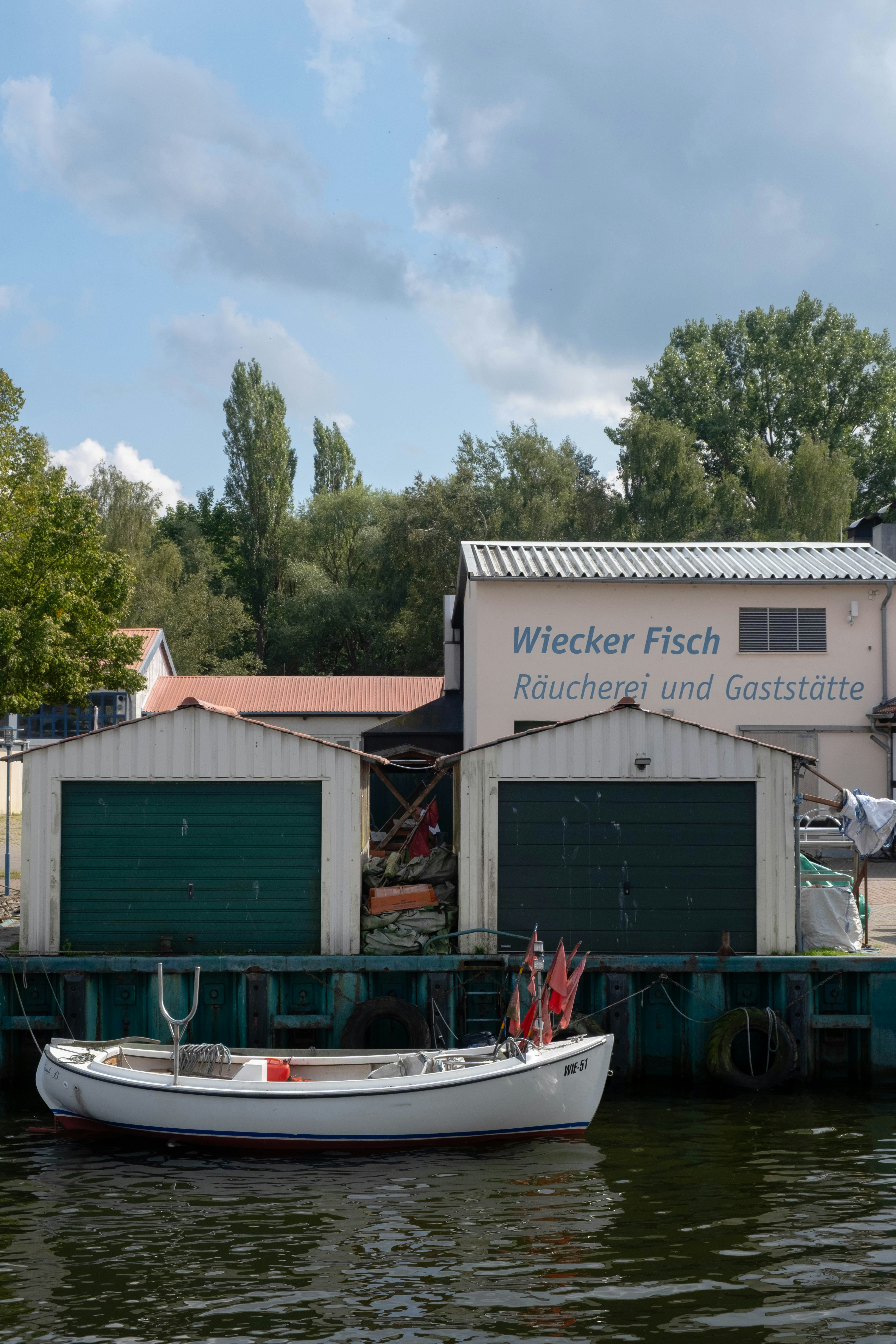 Harbor Workshop: A Quiet Dockside Vista by the Wecker Fisch Boathouse