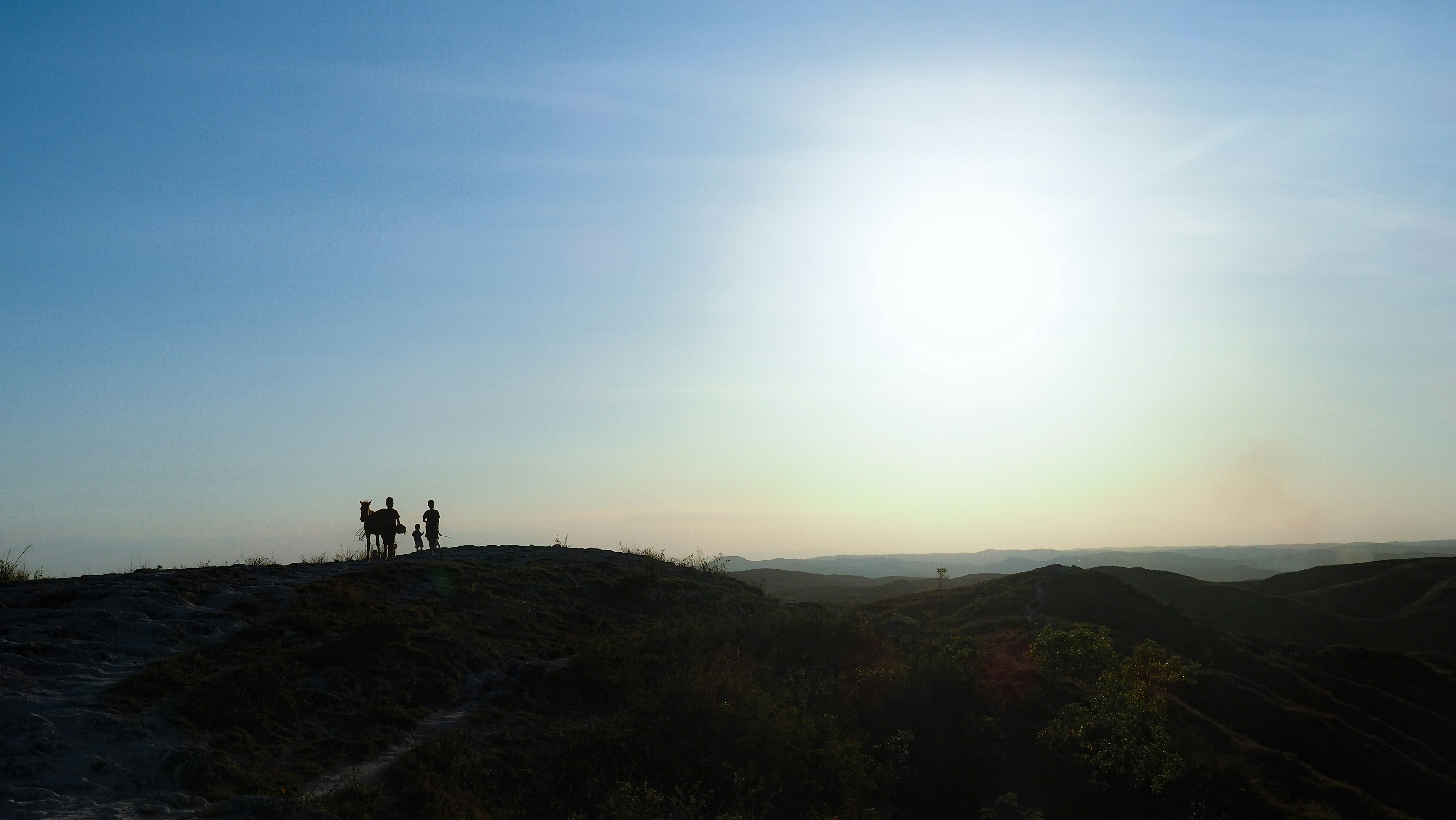 Desert Crest: silhouettes at sundown