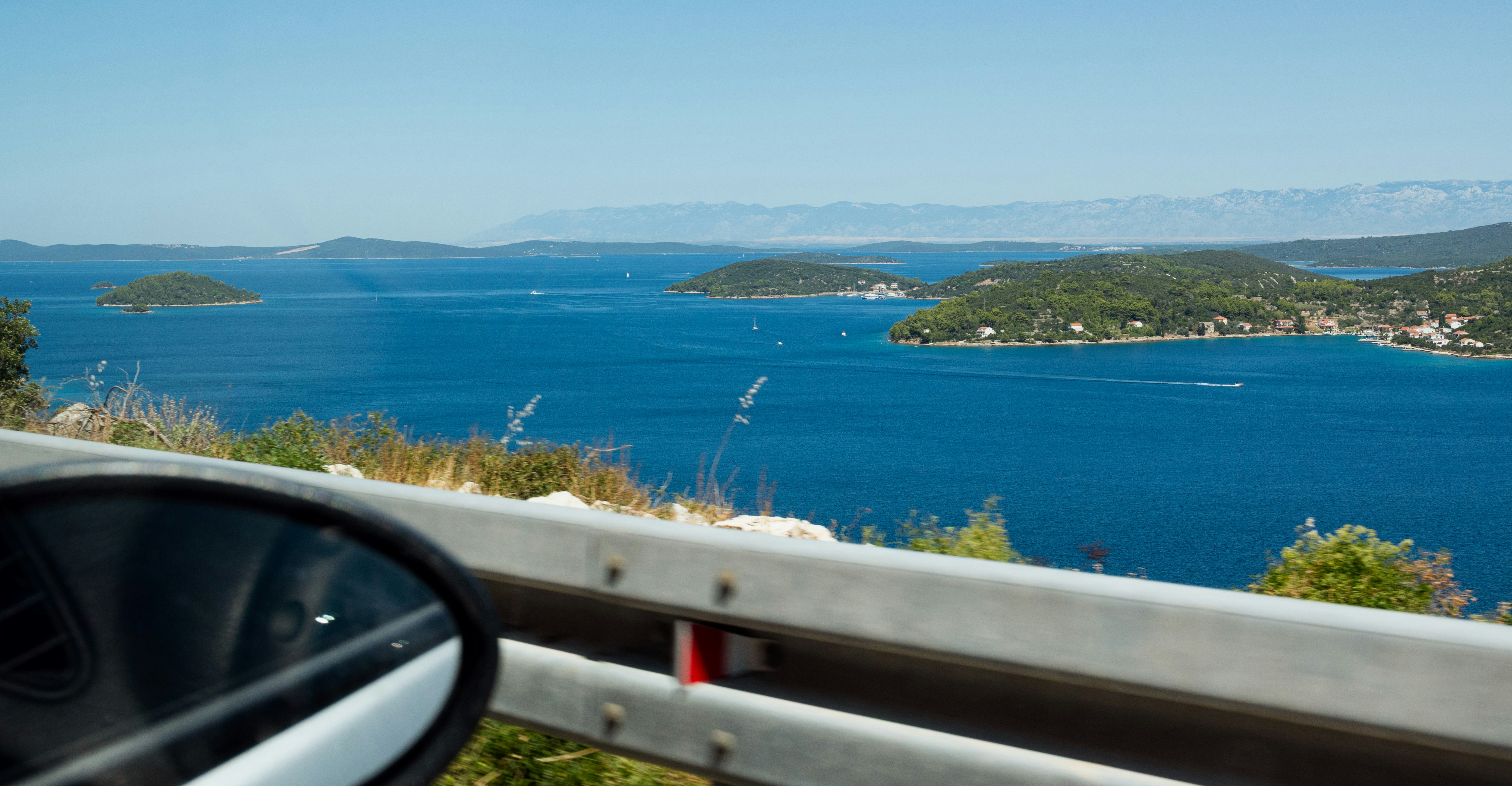 Coastal Channel from a Winding Road Edge