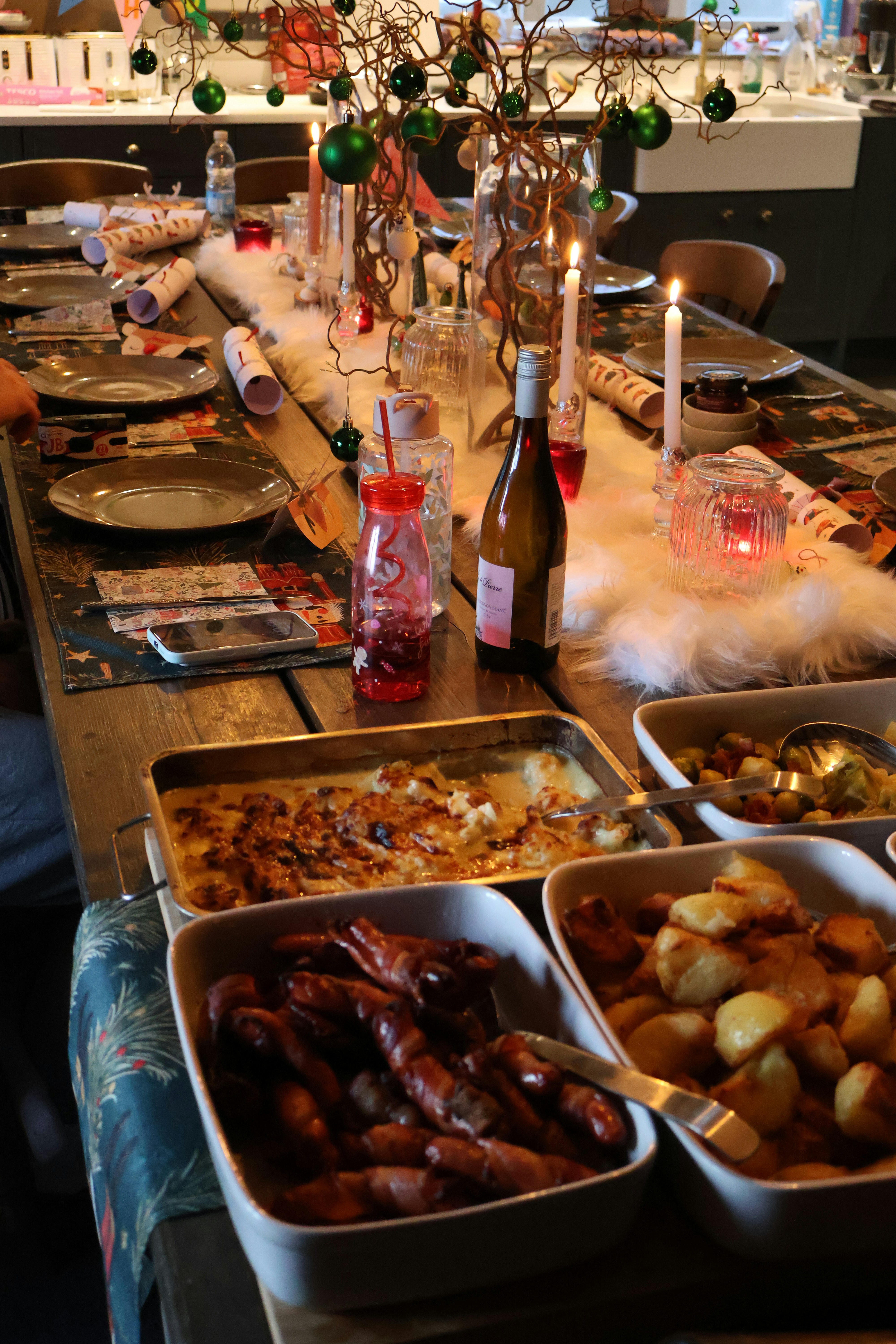 Festive Feast Across the Long Table