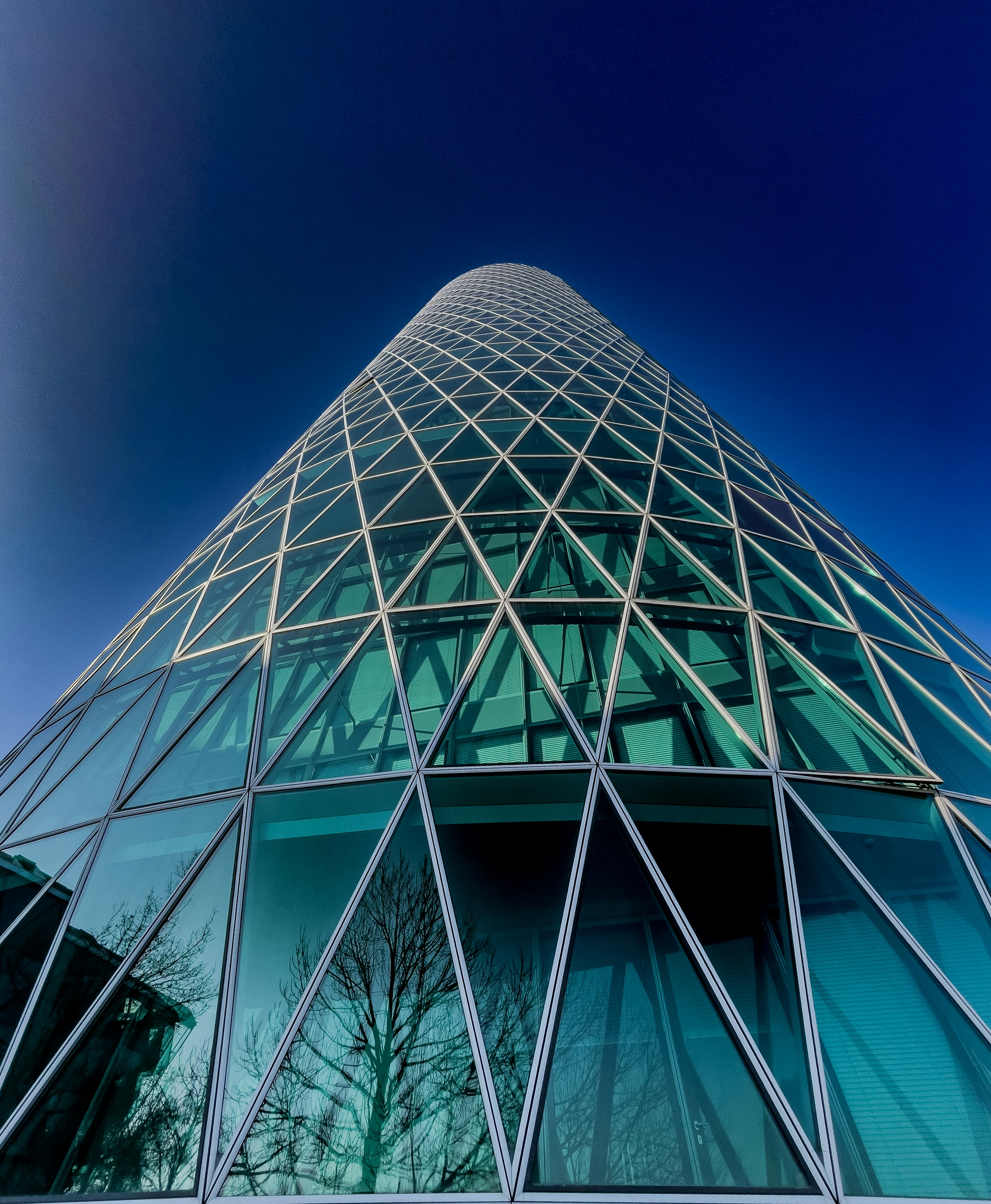 Toward the Glass Peak: A Diamond Facade Ascending