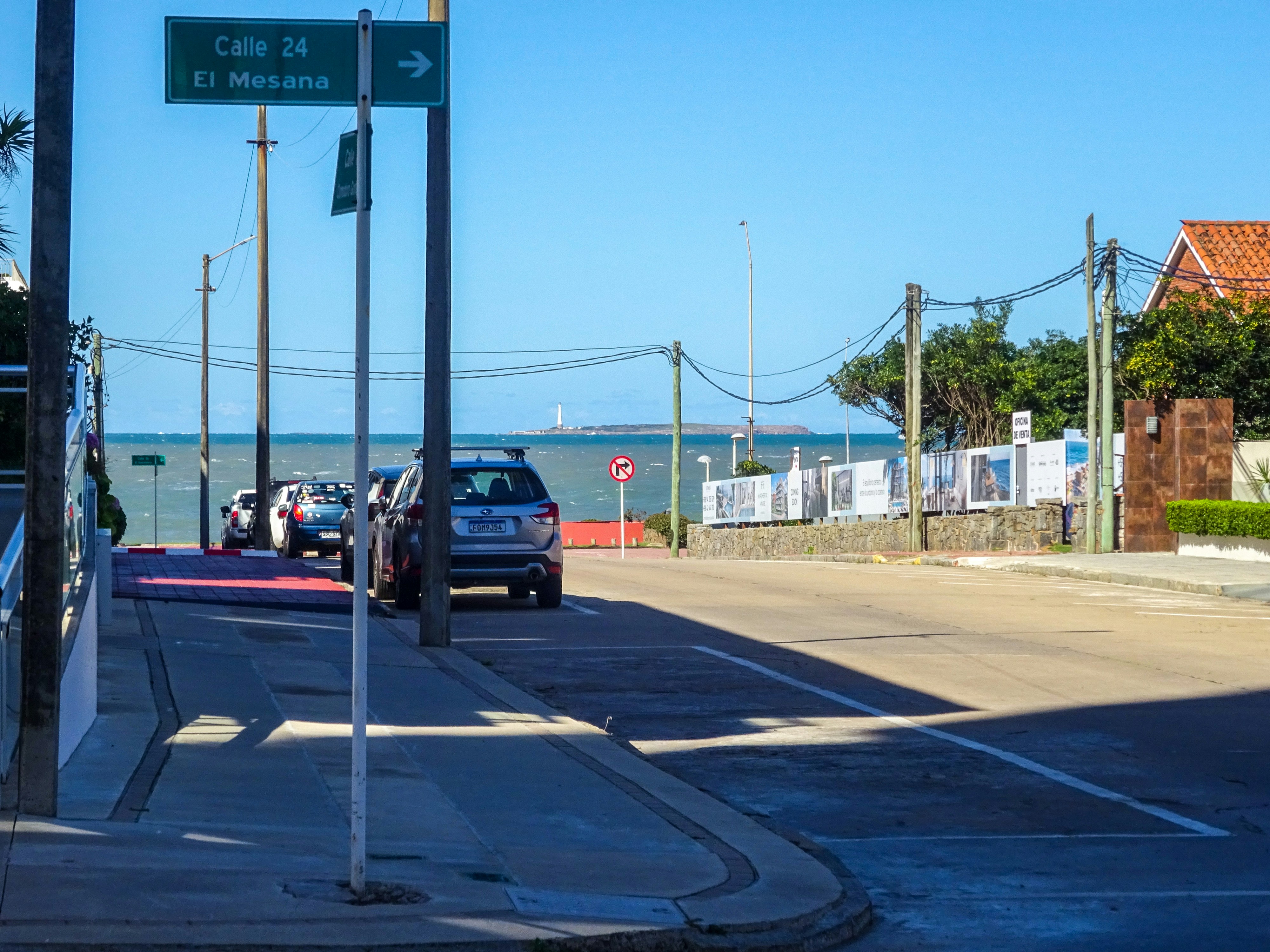 Coastal Street Toward the Sea