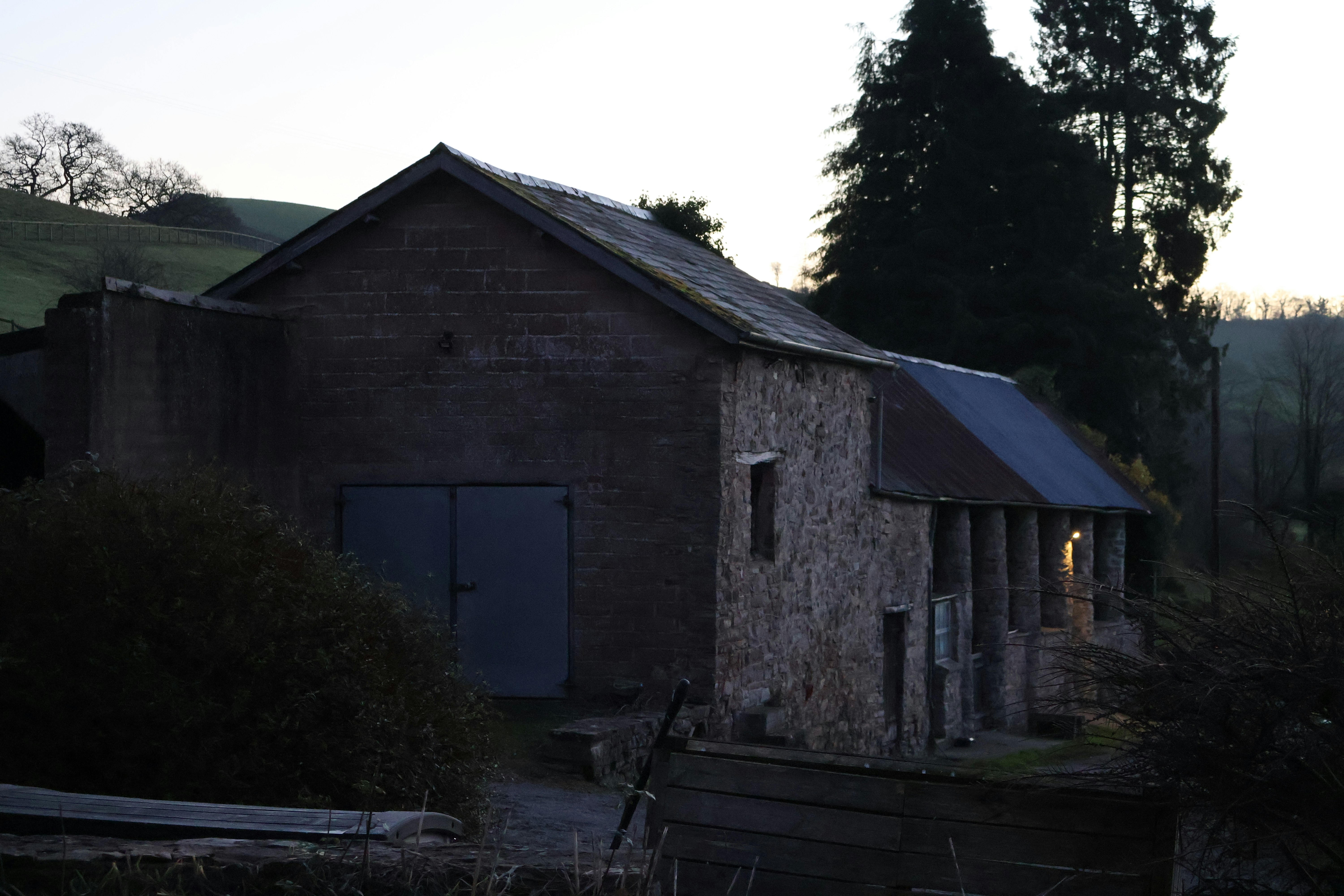 Dusk at the Stone Farmhouse